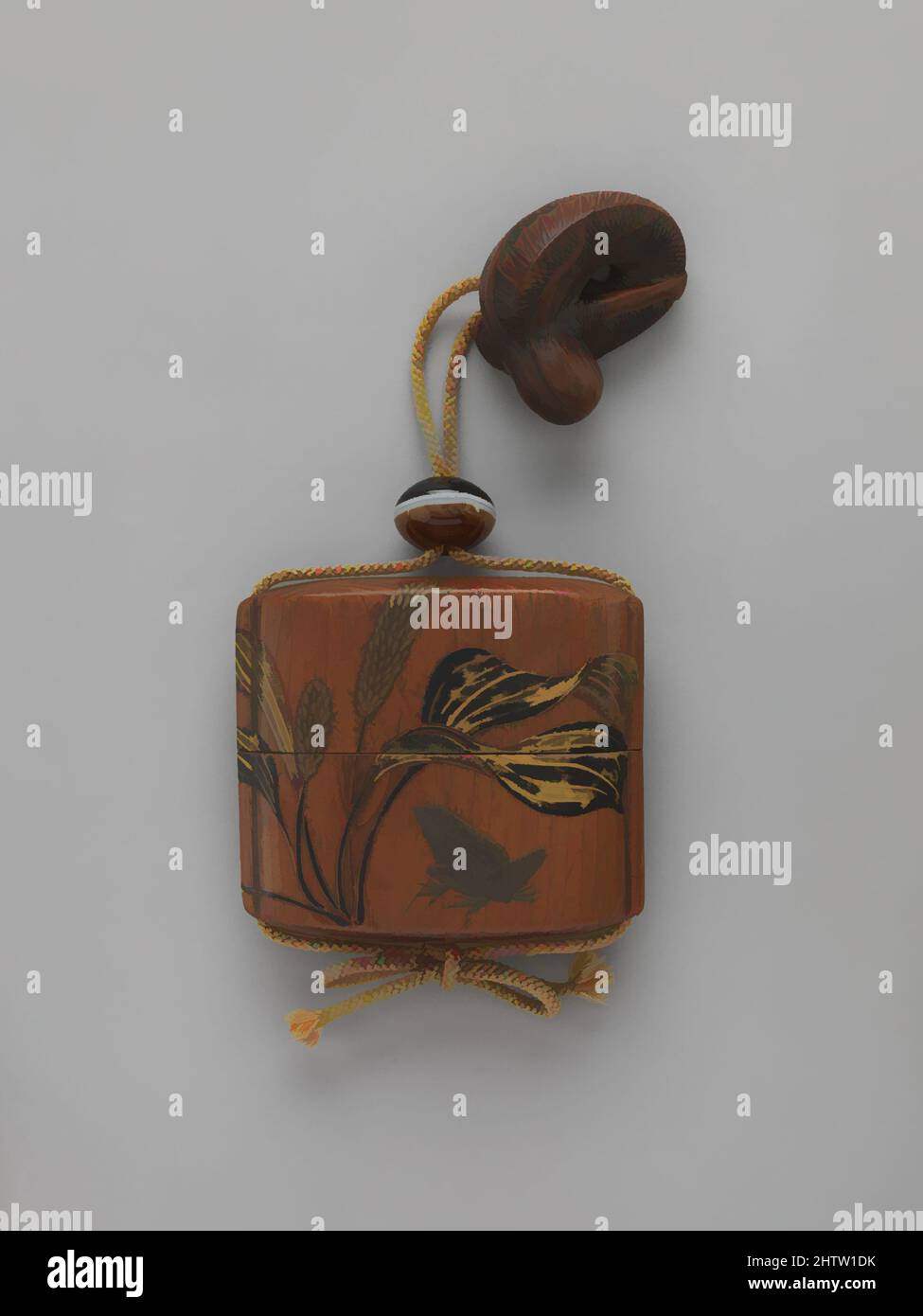 Art inspired by Case (Inrō) with Design of Frogs, Edo period (1615–1868 ...