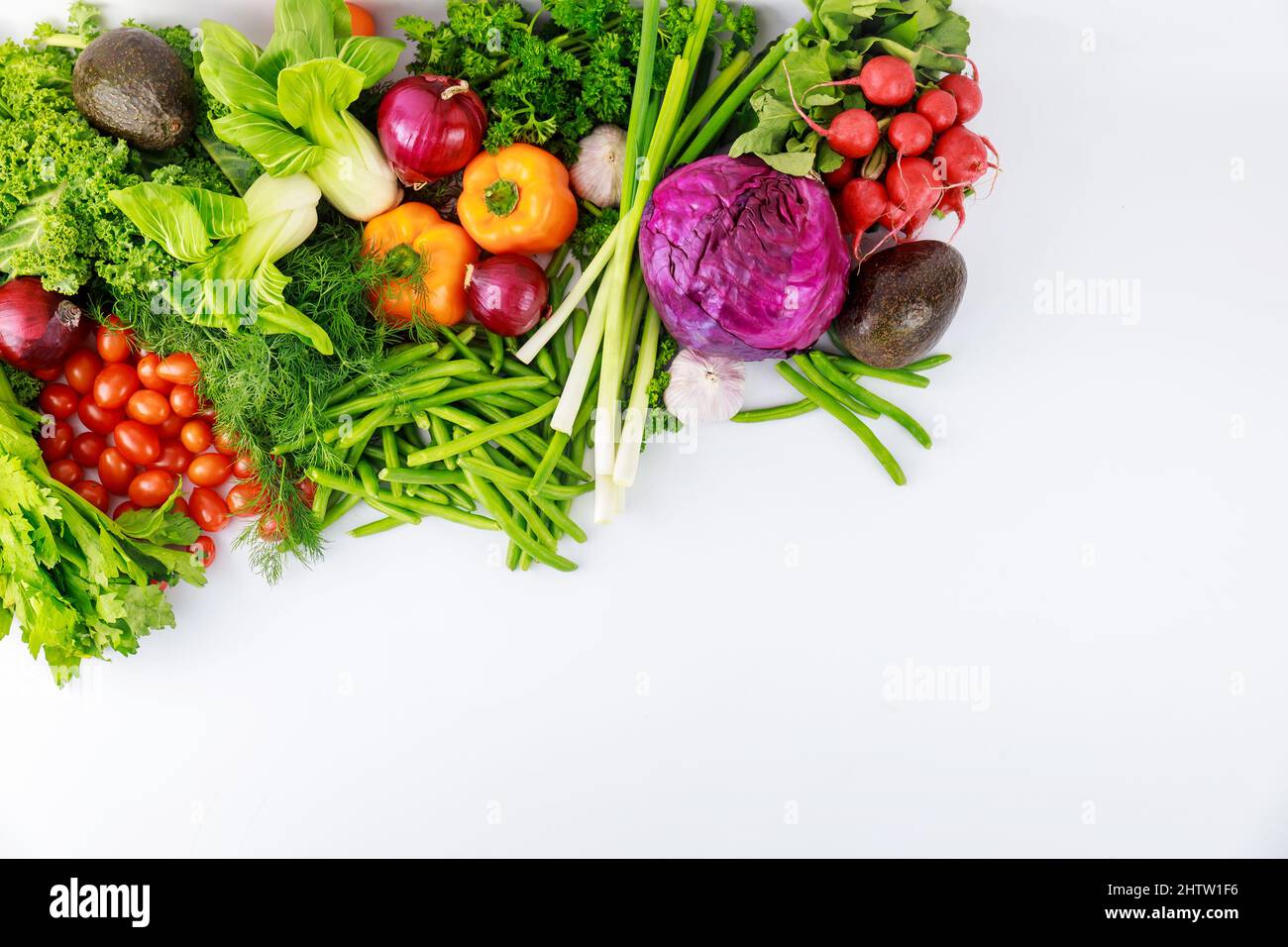 Healthy fresh ingredient for making fresh vegetable salad Stock Photo ...