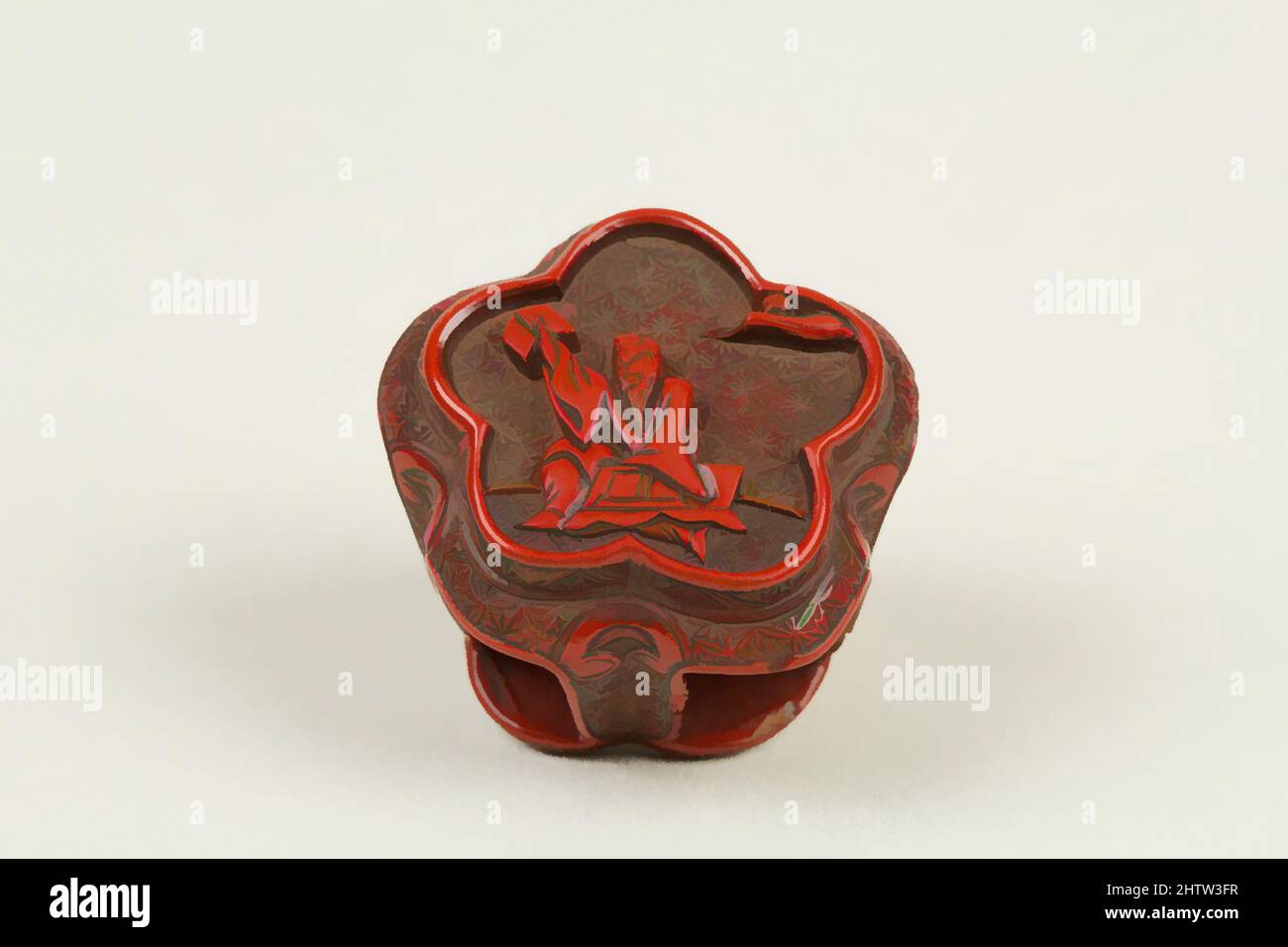 Art inspired by Netsuke of Miniature Stand, 19th century, Japan, Red ...