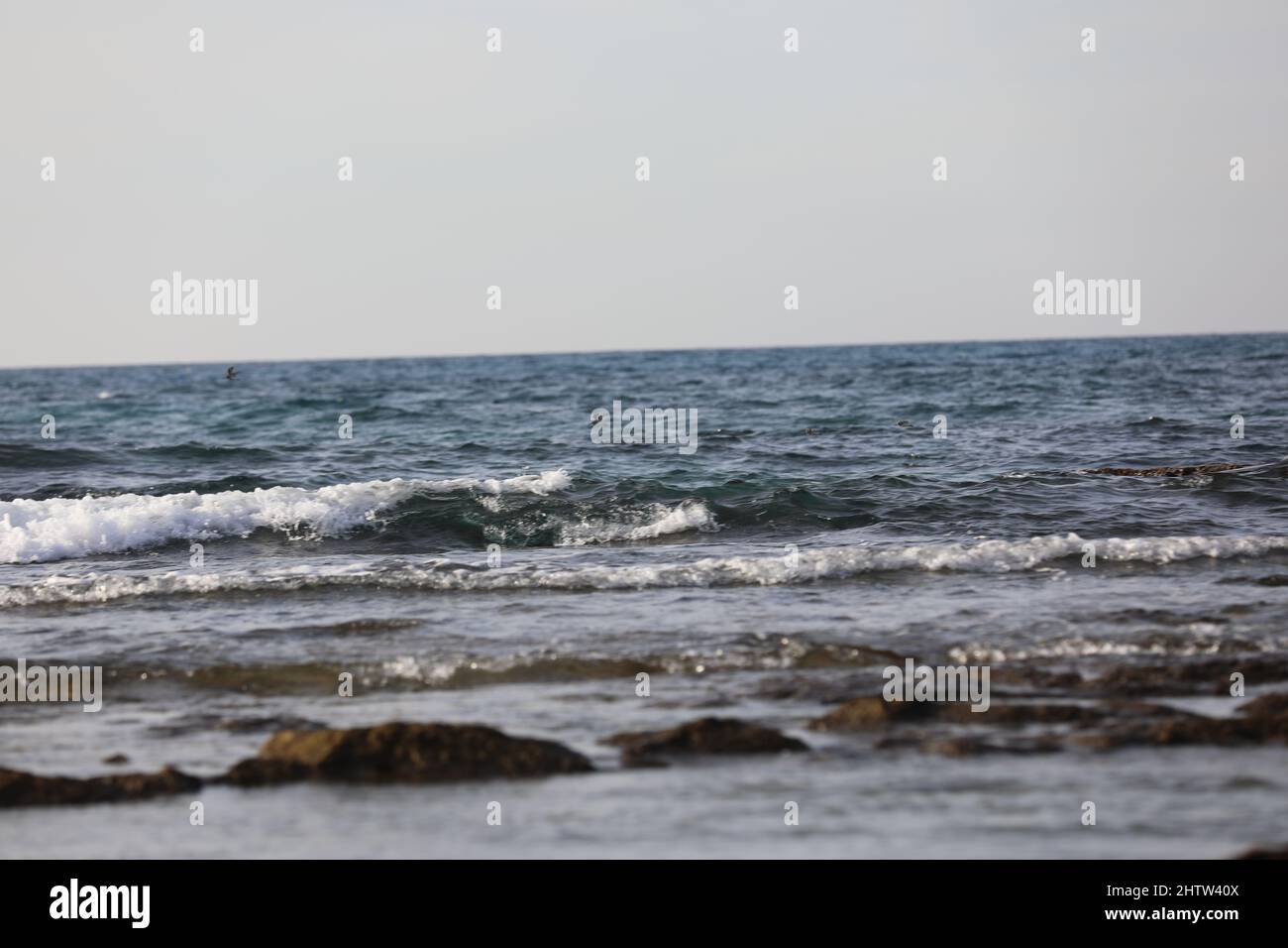 low waves on the shore of a beach High quality Stock Photo - Alamy
