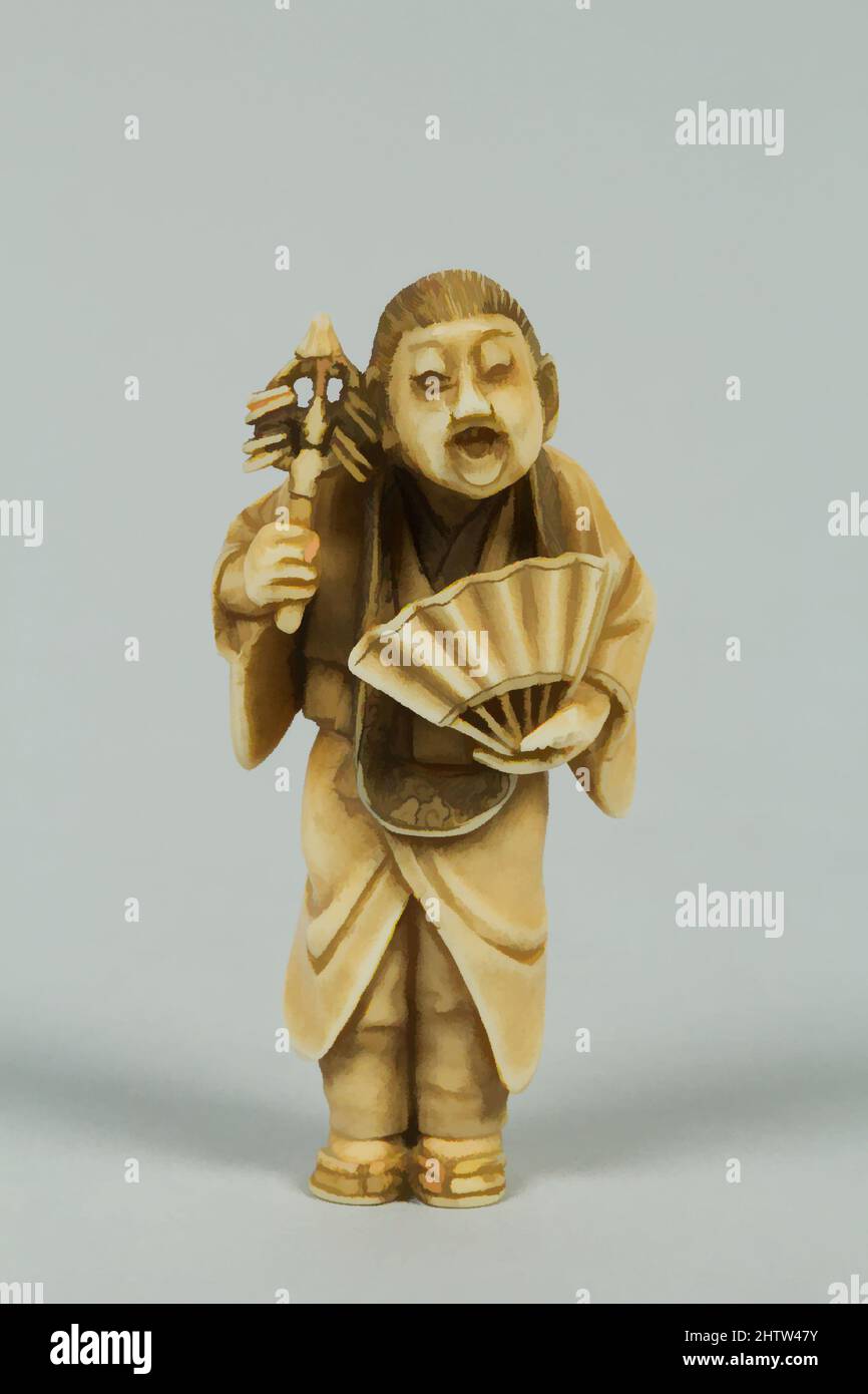 Art inspired by Netsuke, 19th century, Japan, Ivory, H. 1 7/8 in. (4.8 ...