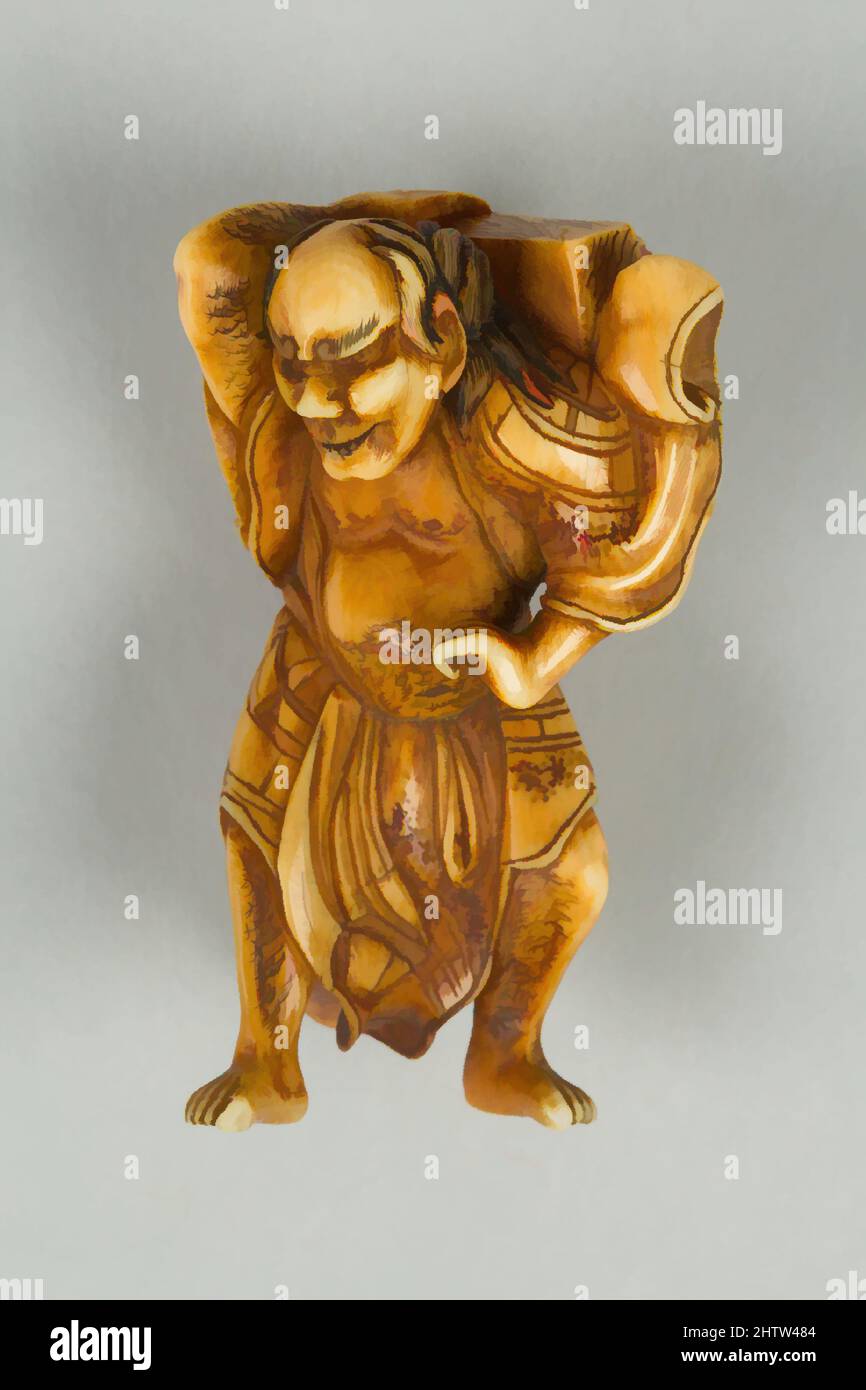 Art inspired by Netsuke, 19th century, Japan, Ivory, H. 1 7/8 in. (4.8 ...
