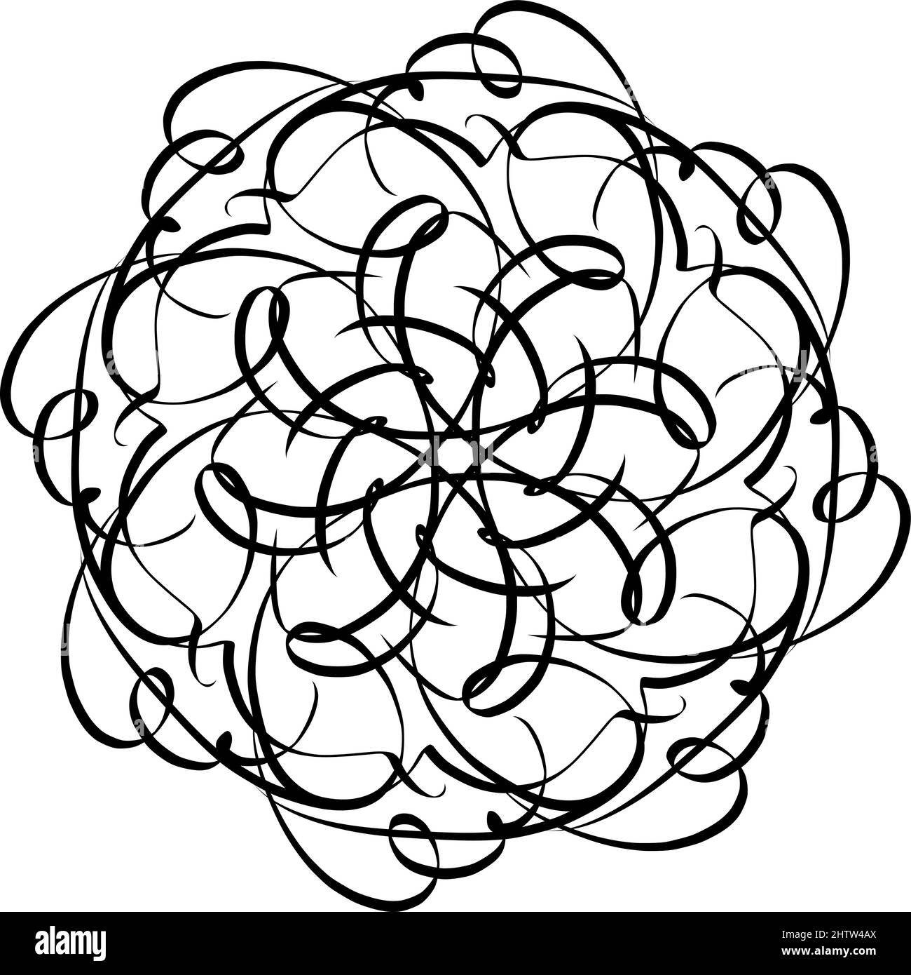 Flower radial symmetry Stock Vector Images - Alamy