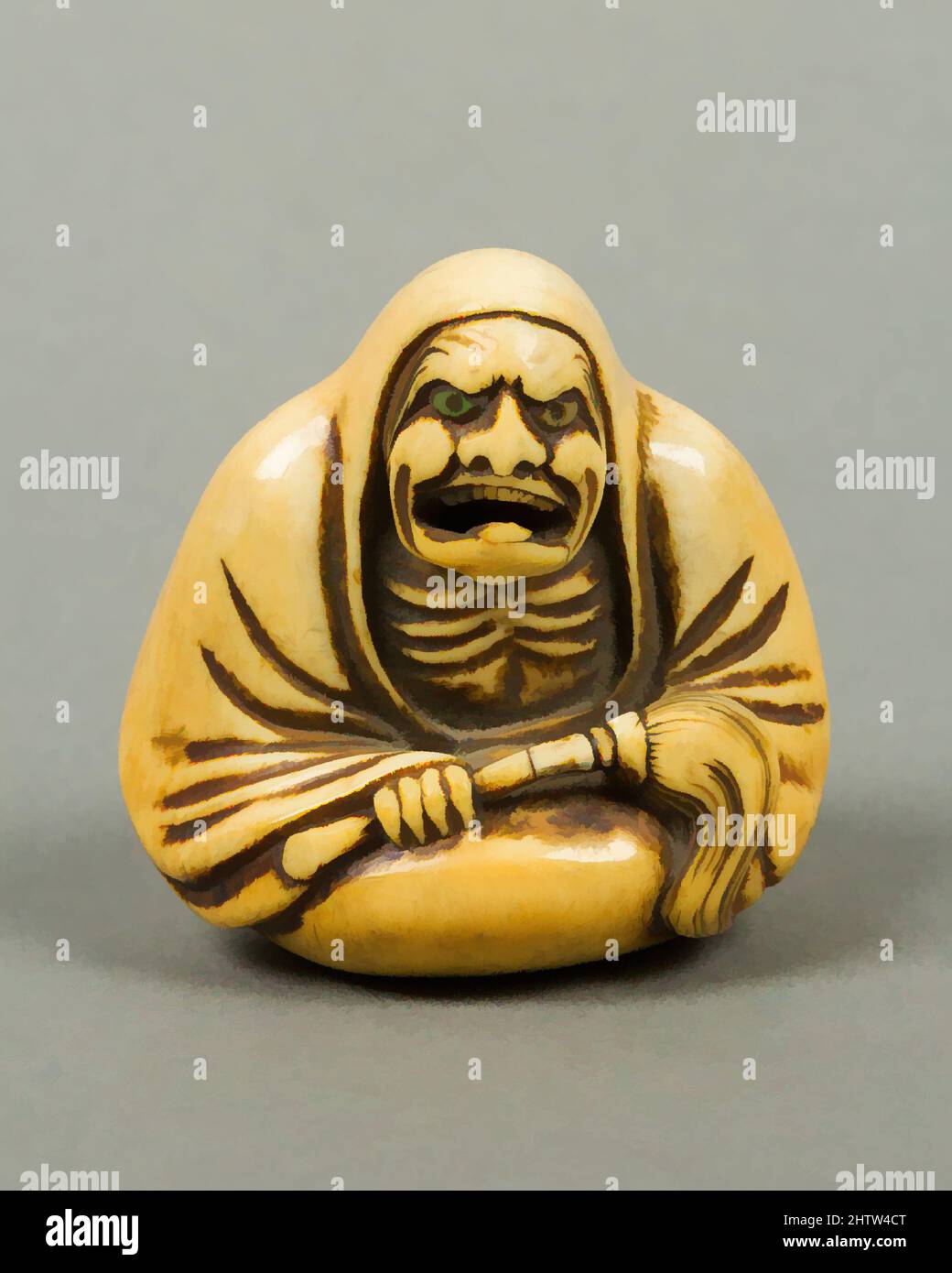 Art inspired by Netsuke, 19th century, Japan, Ivory, H. 1 3/4 in. (4.4 ...