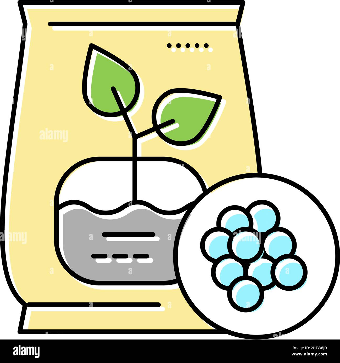 fertilizers gardening color icon vector illustration Stock Vector Image ...