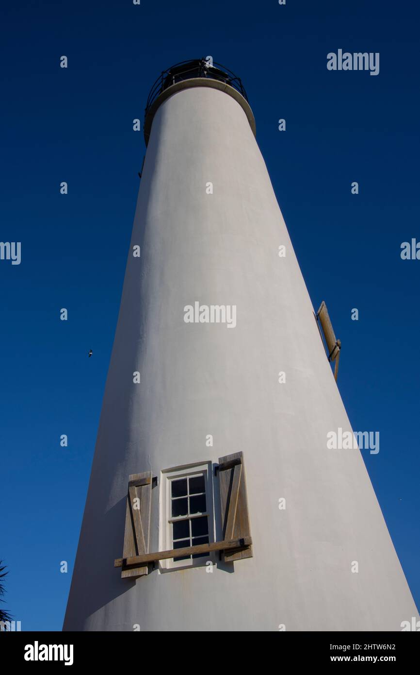 St. George Island Lighthouse on St. George Island, Florida Stock Photo ...