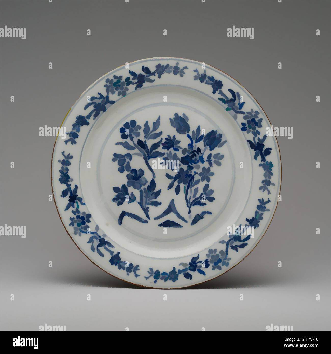 Art inspired by Plate, ca. 1745, Italian, Florence, Hard-paste ...