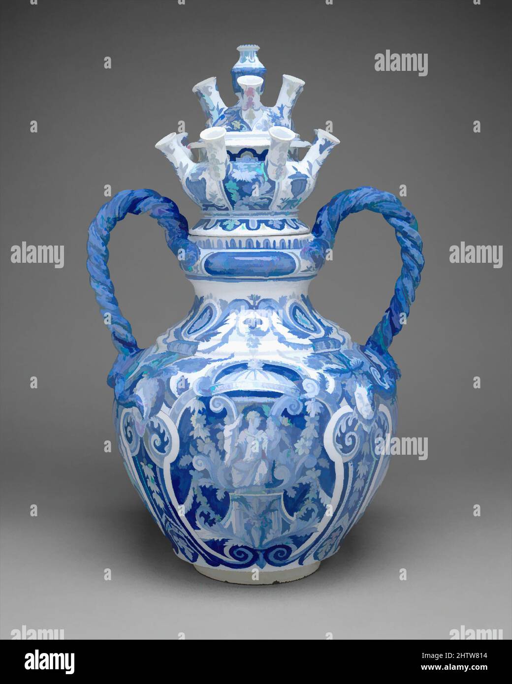 Art inspired by Vase, ca. 1690, Dutch, Delft, Tin-glazed earthenware ...