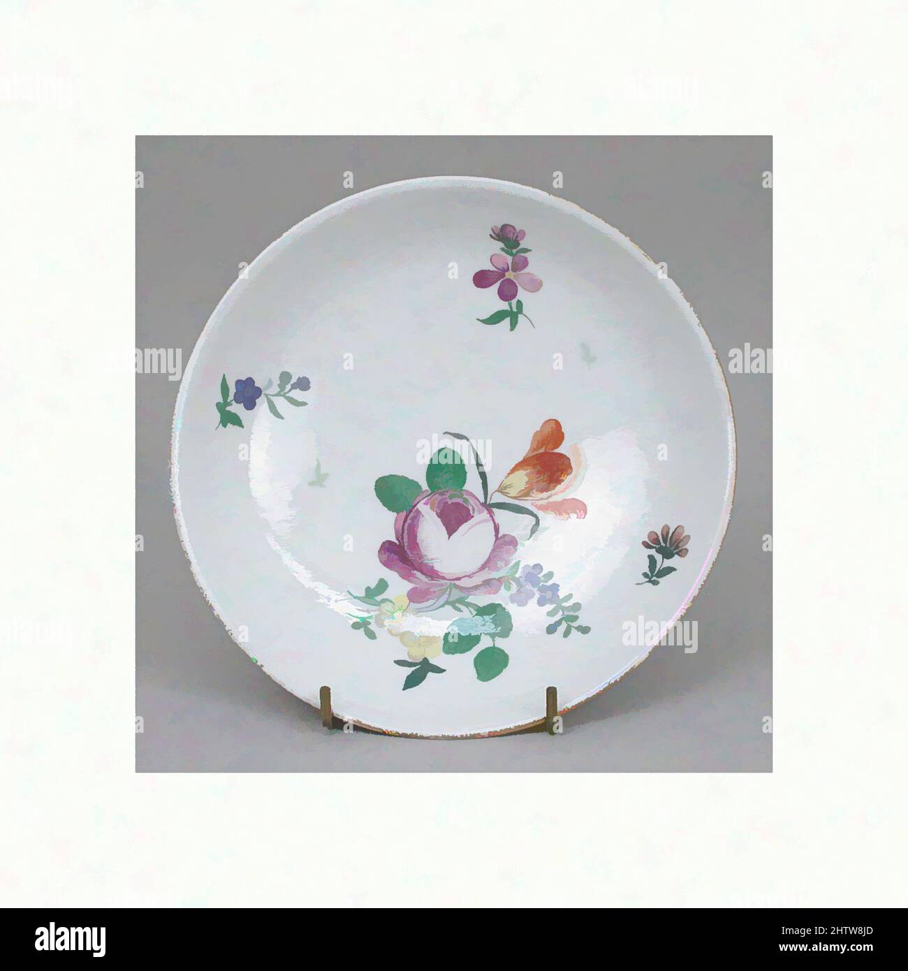 Art inspired by Saucer, late 18th century, German, Thuringia, Hard ...