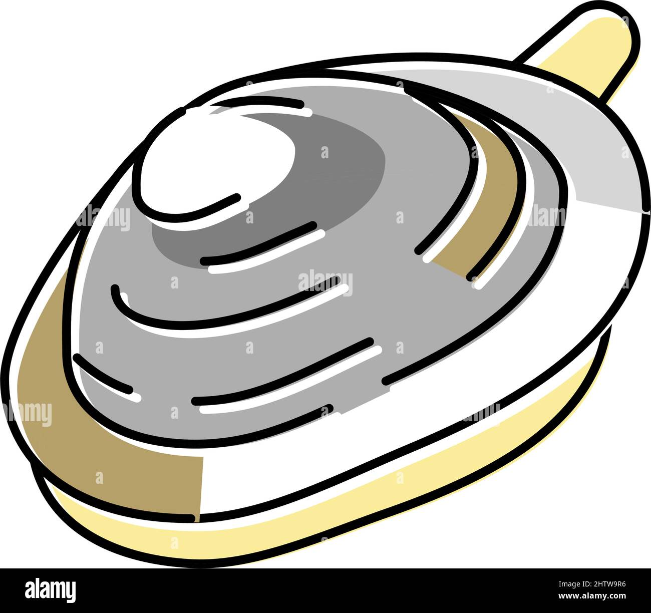 soft-shell clam color icon vector illustration Stock Vector Image & Art ...