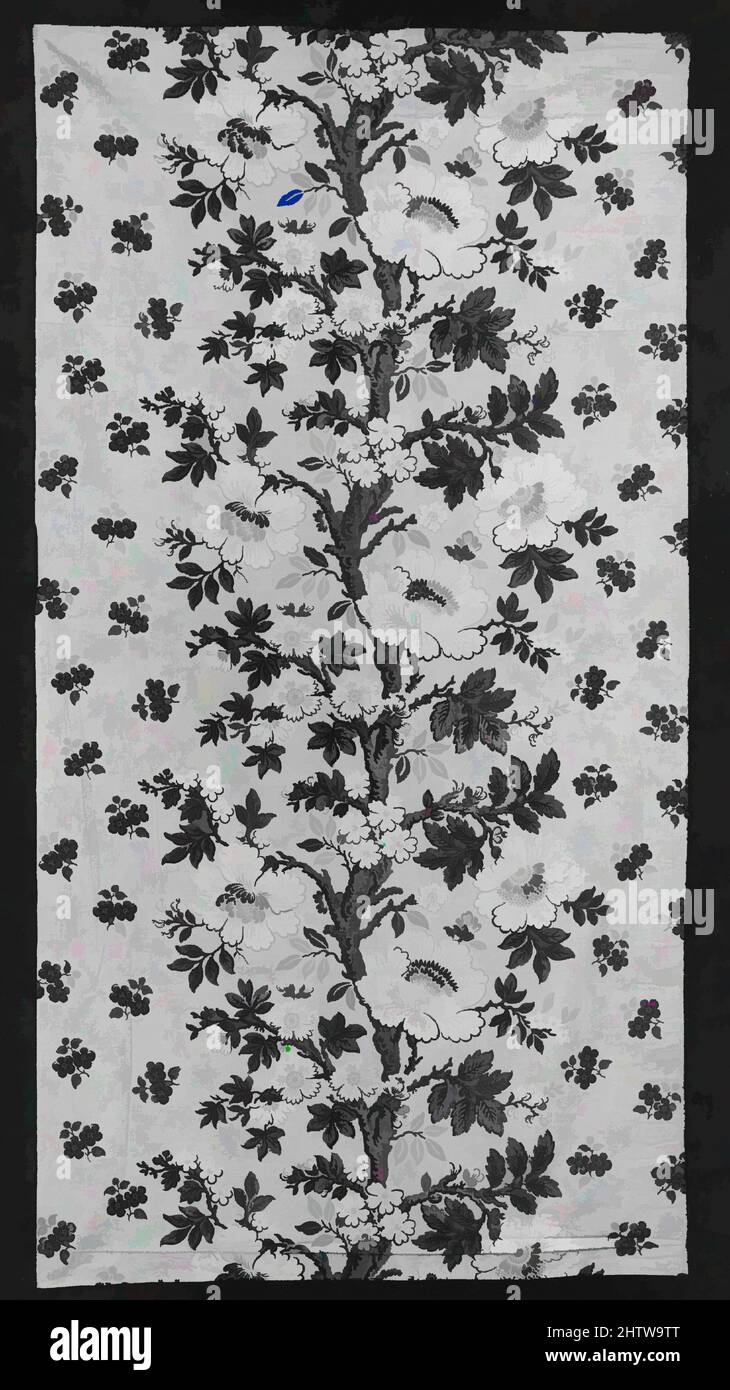 Art inspired by Length, ca. 1830, British, Cotton, L. 48 x W. 24 3/4 ...