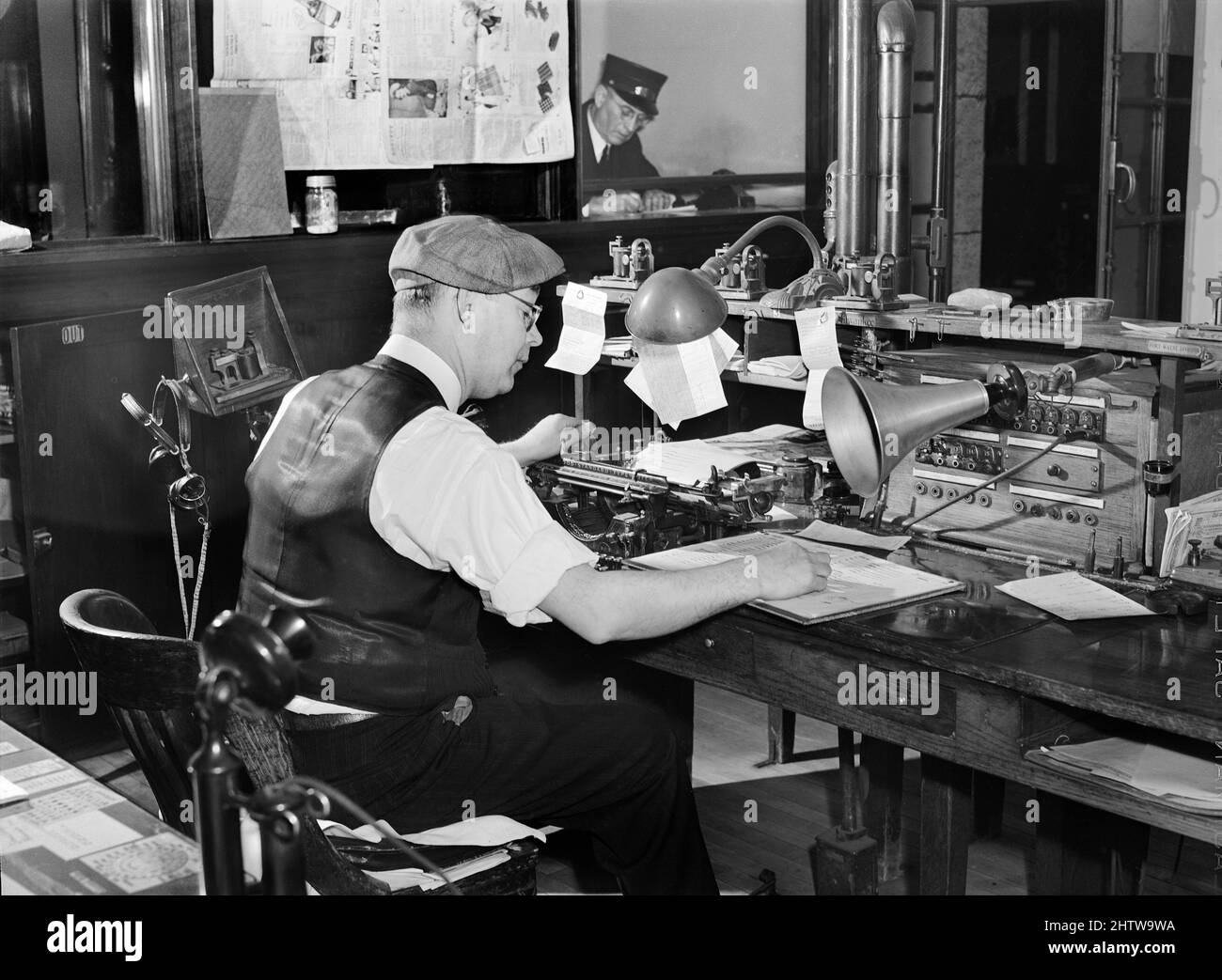 Railroad telegraph station hi-res stock photography and images - Alamy