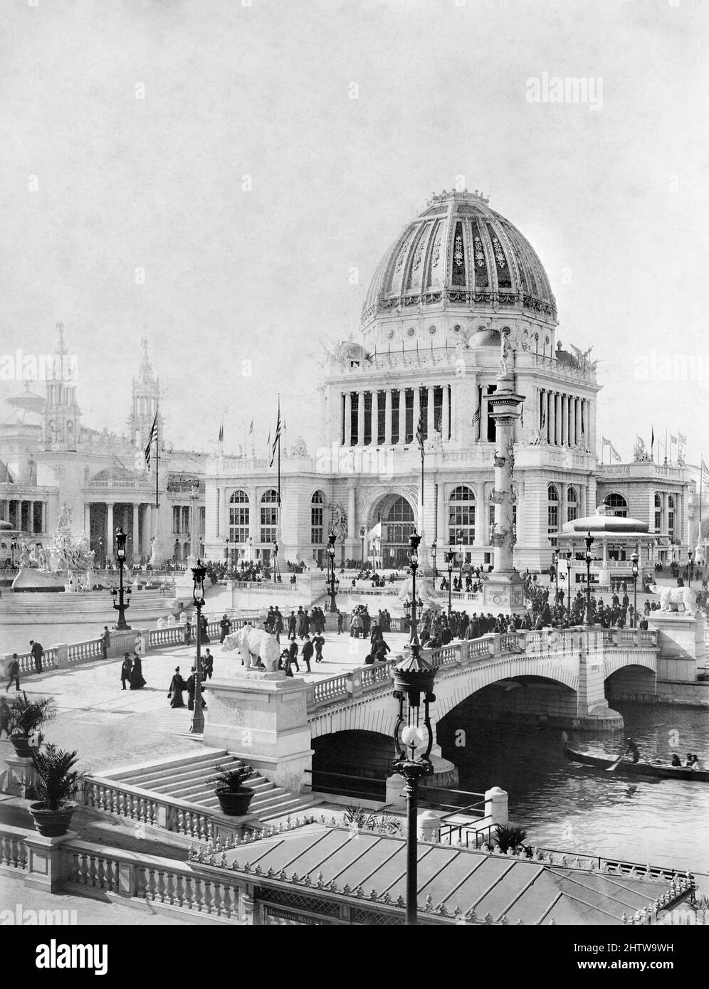 Administration Building and Grand Court, World's Columbian Exposition ...