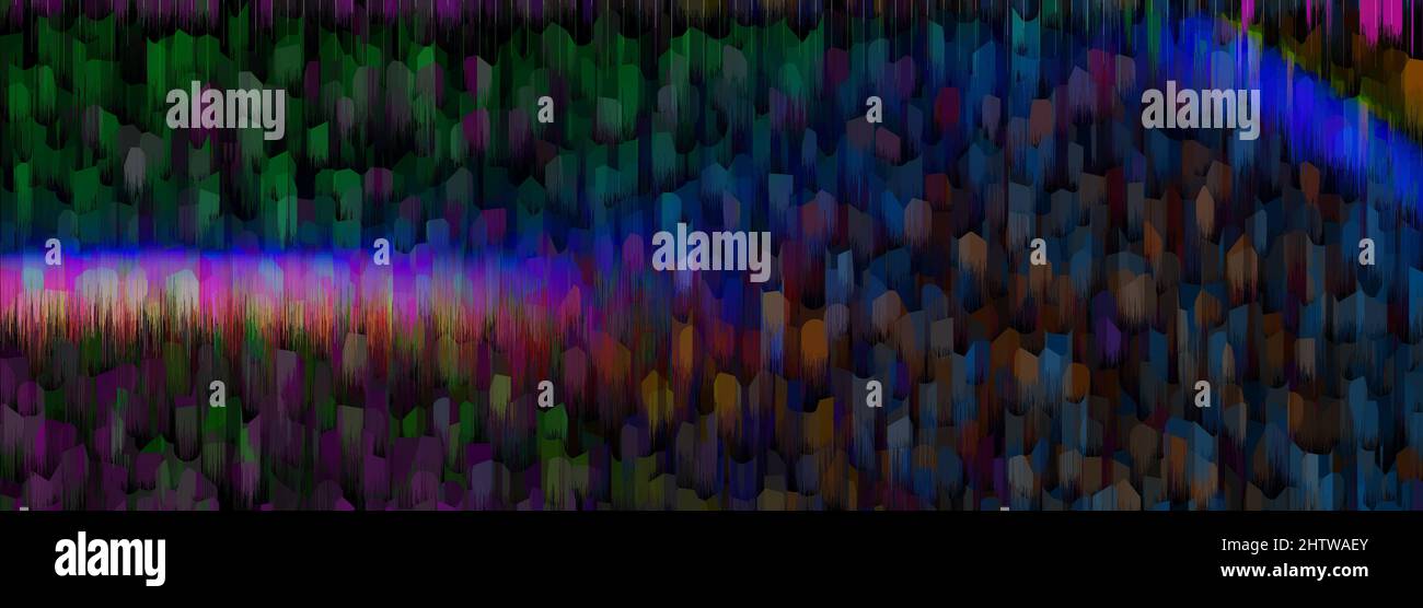 An abstract neon glitch art texture background image Stock Photo - Alamy