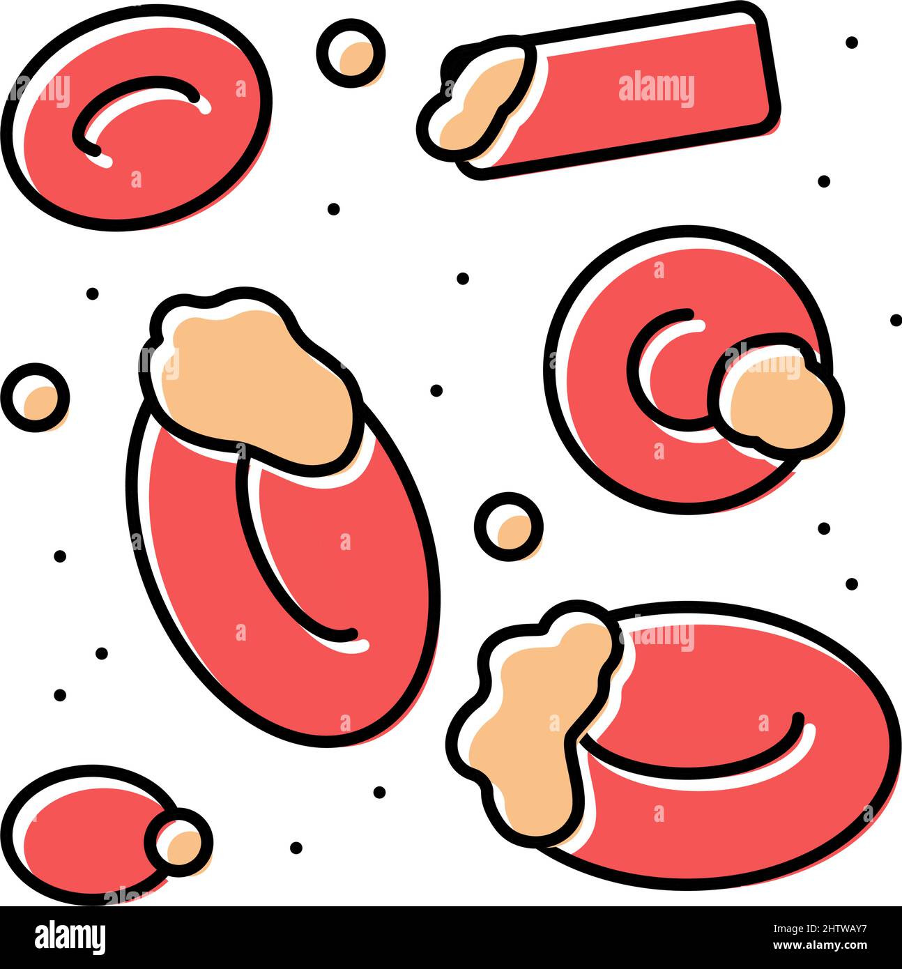 autoimmune hemolytic anemia ill color icon vector illustration Stock ...