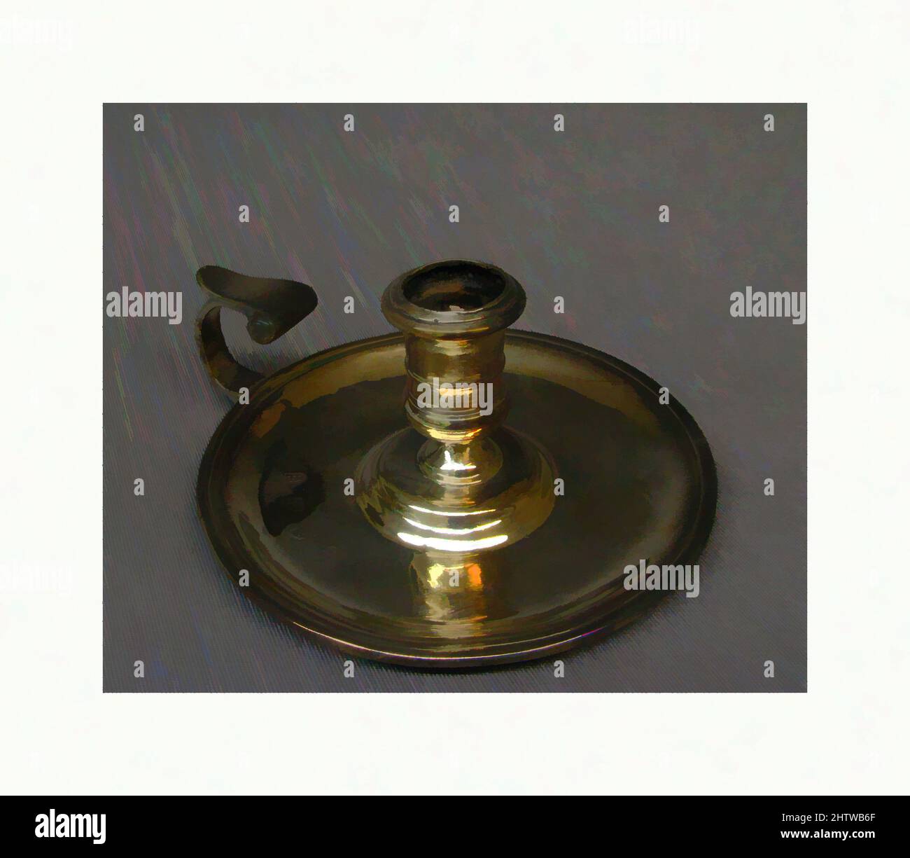 Art inspired by Chamber candlestick, 1714–15, British, London, Silver ...