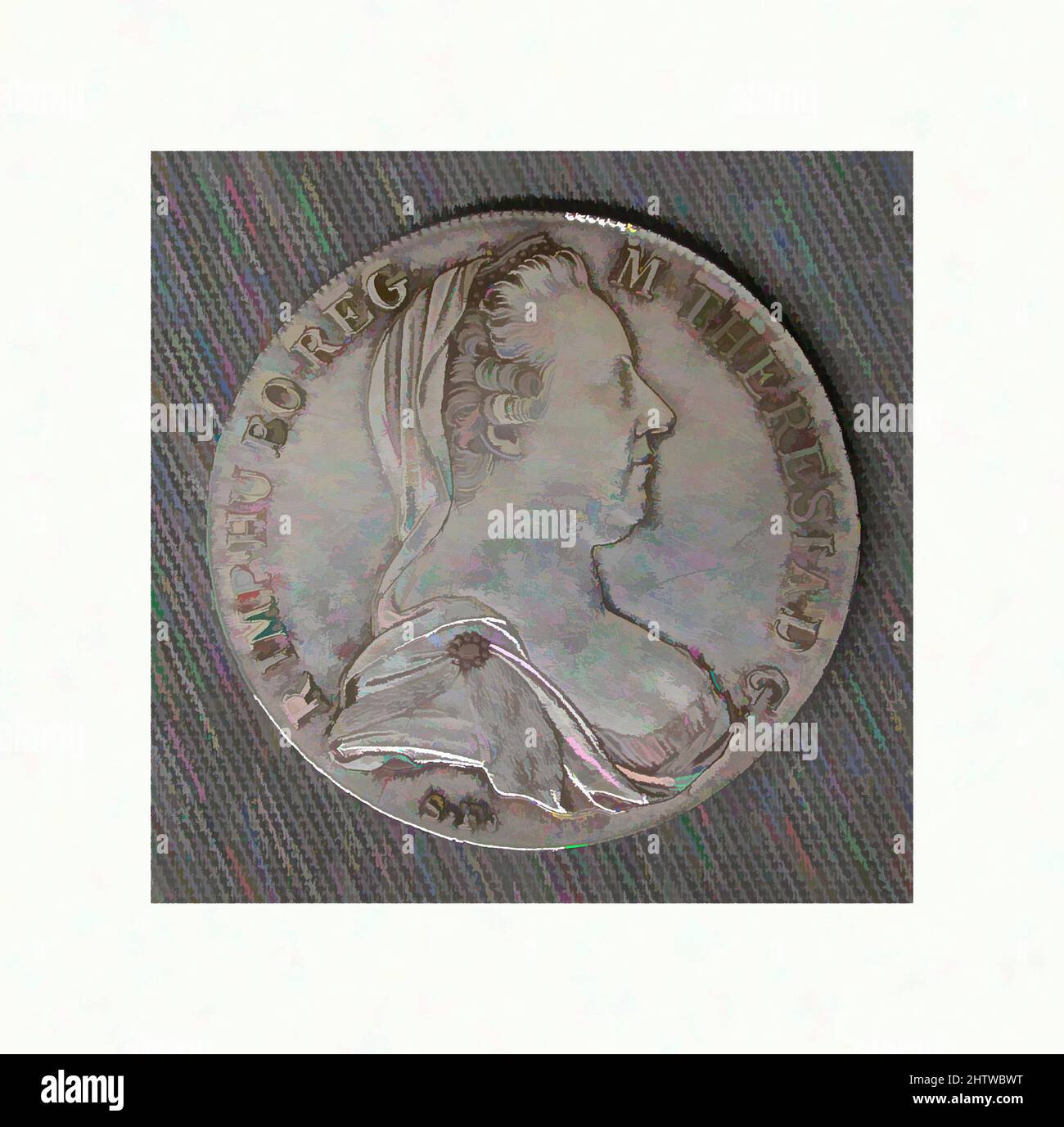 Art inspired by Thaler of Empress Maria Theresa, 1780, Austrian, Silver ...