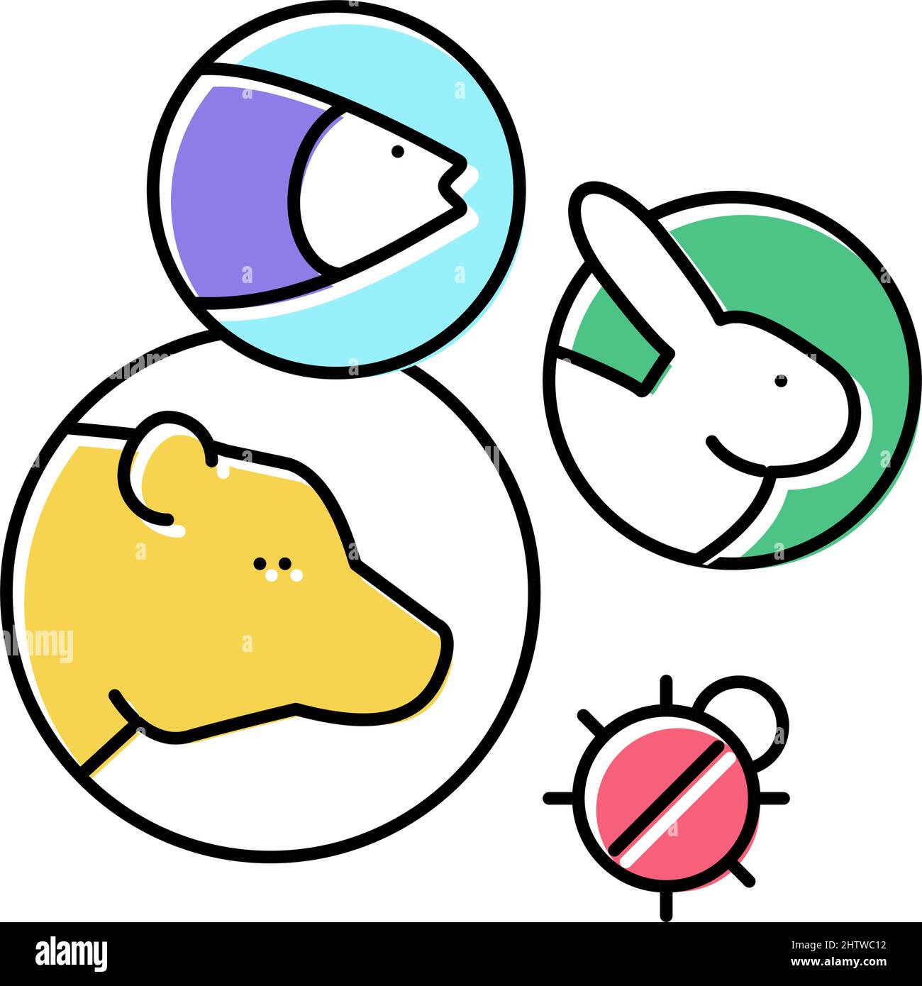 biodiversity and ecosystem color icon vector illustration Stock Vector ...