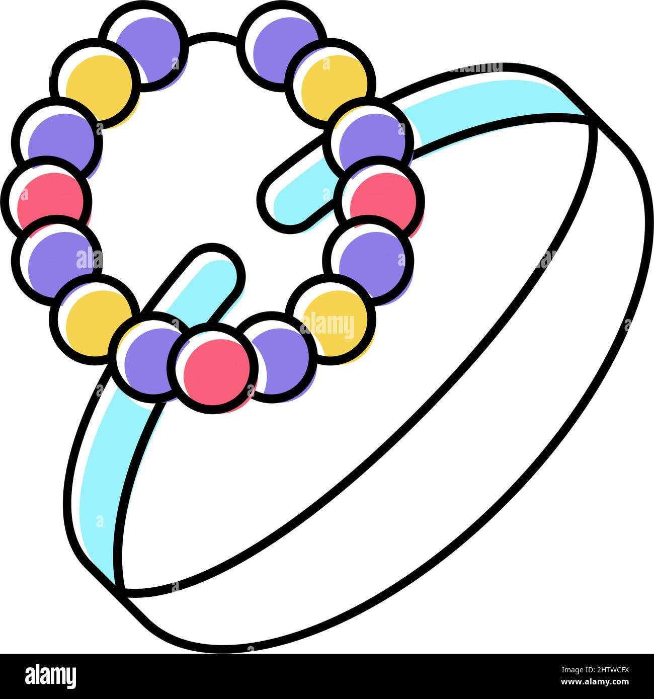 Bead bracelets Stock Vector Images - Alamy