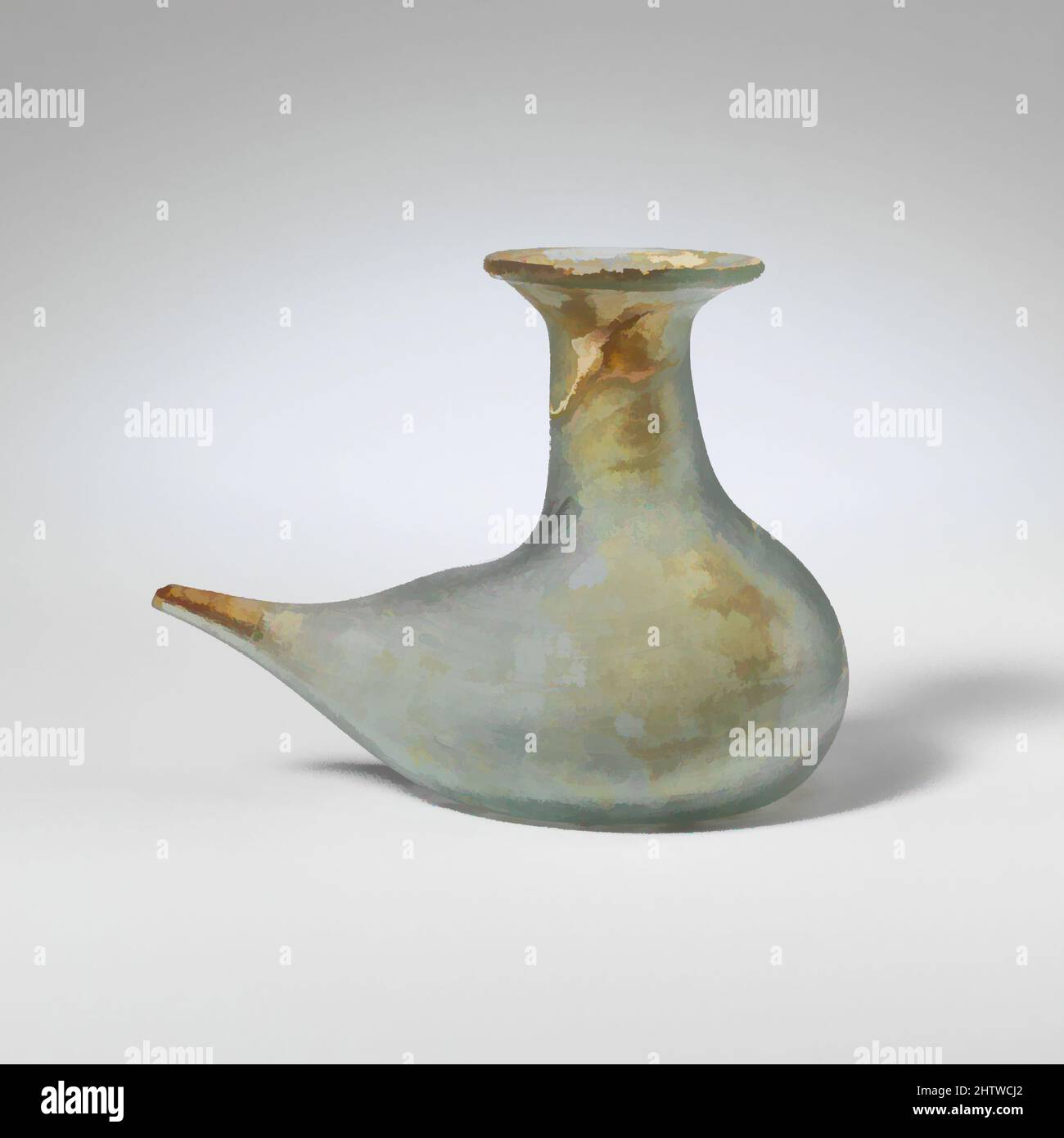 Art inspired by Glass pourer flask, Mid Imperial, 2nd–early 3rd century ...