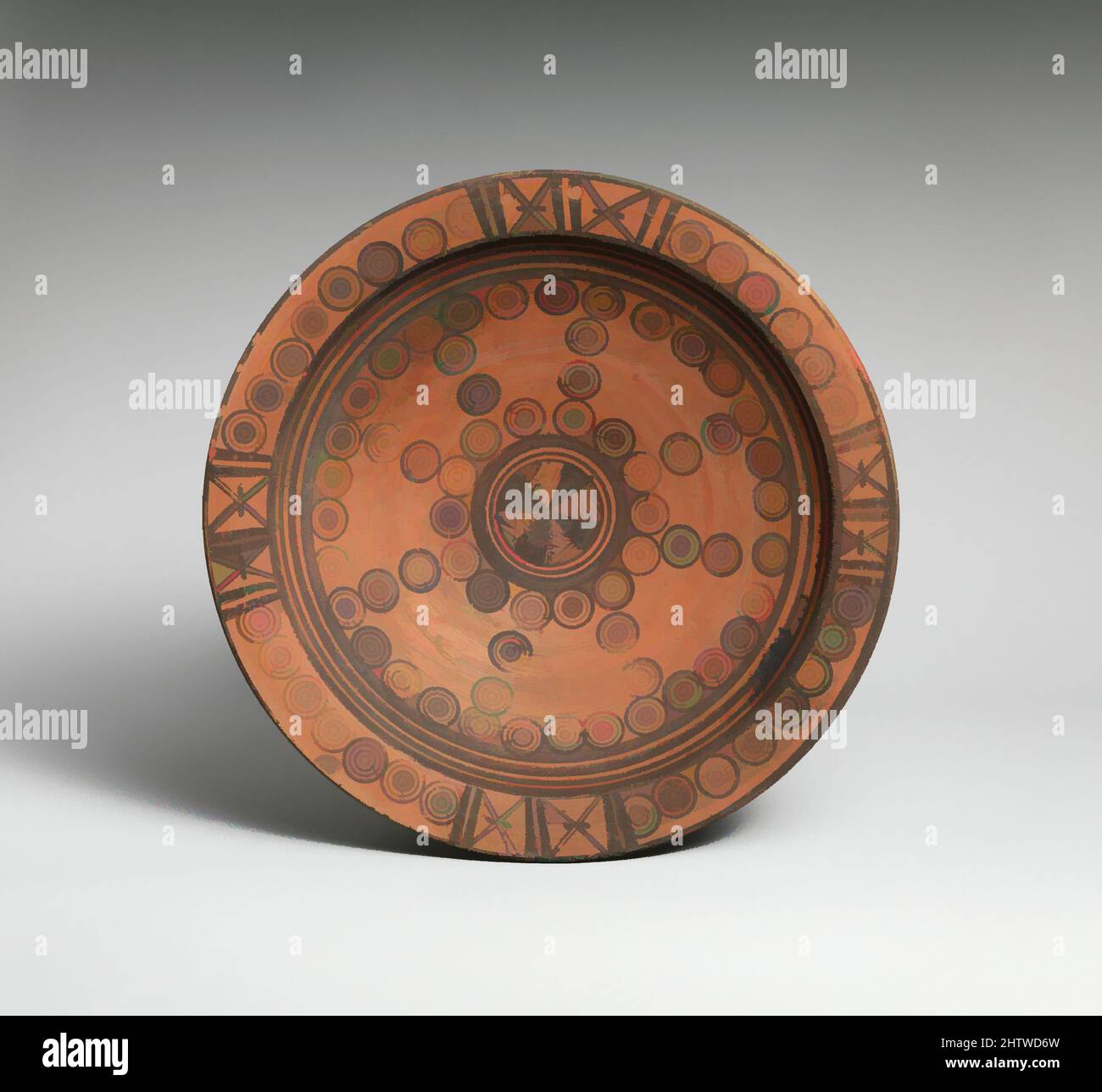 Art inspired by Plate, Cypro-Archaic I, ca. 750–600 B.C., Cypriot ...