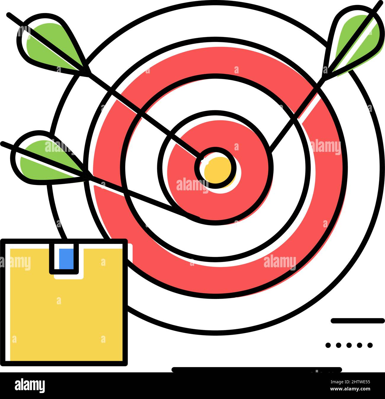business target color icon vector illustration Stock Vector Image & Art ...