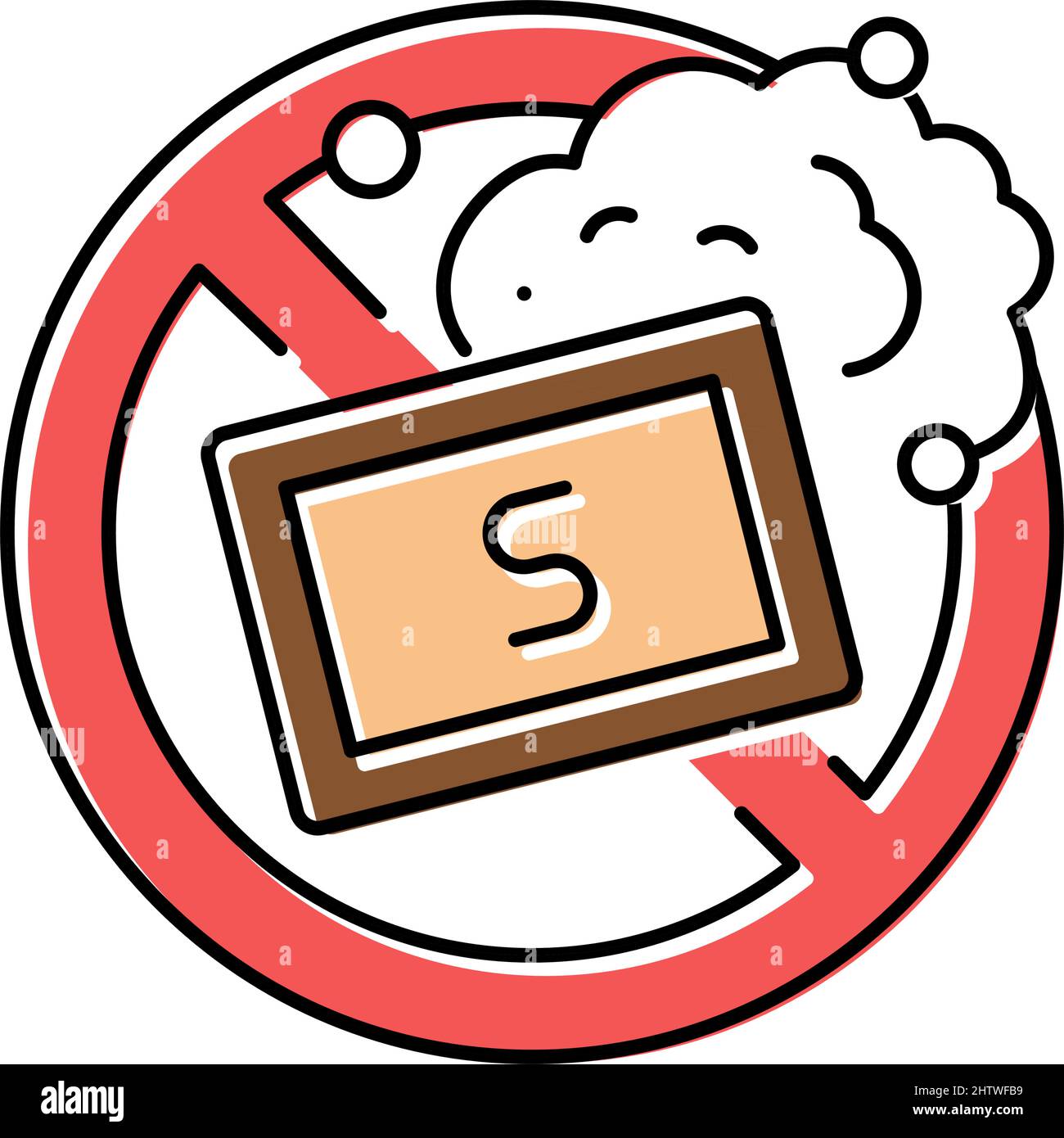 harsh soap color icon vector illustration Stock Vector Image & Art - Alamy