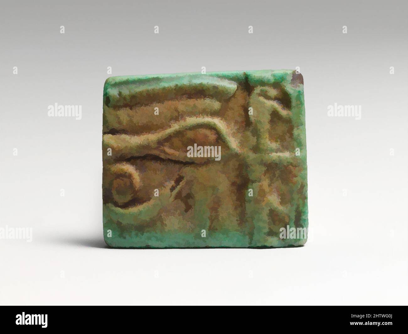 Art inspired by Faience Wedjat-eye amulet, Late Dynastic–Hellenistic ...