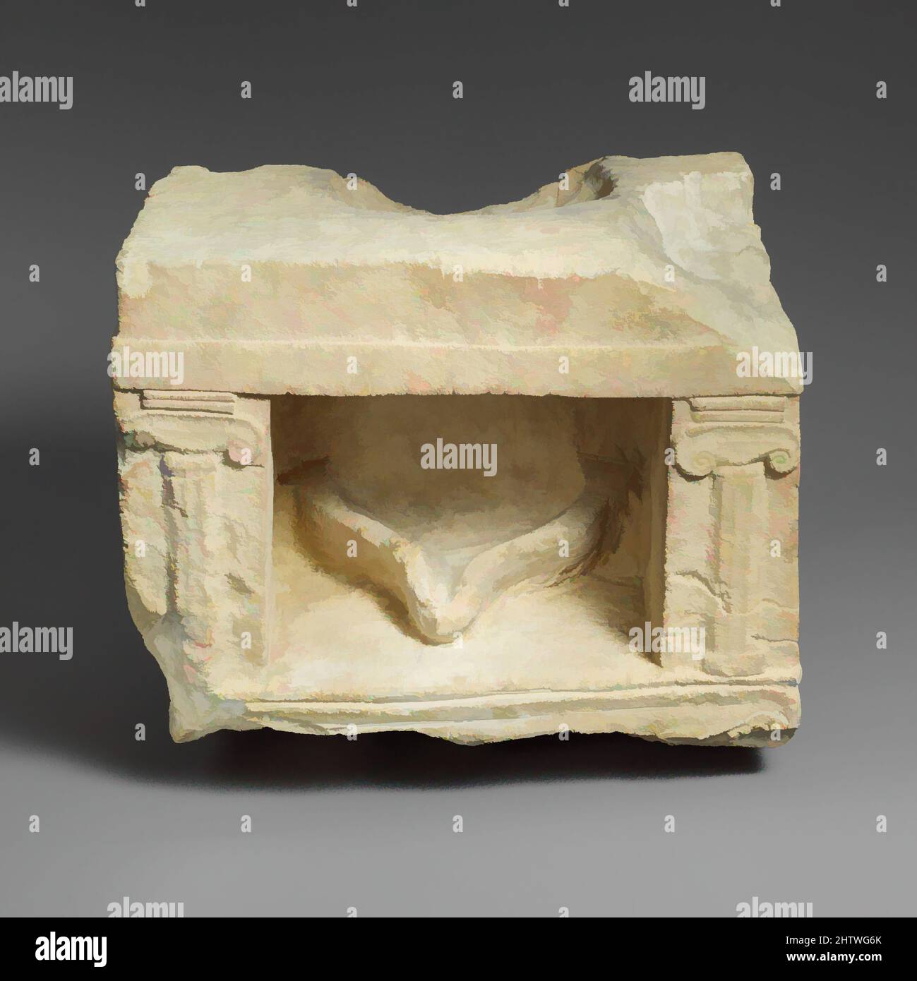 Art inspired by Limestone altar, Cypro-Classical, 5th–4th century B.C ...