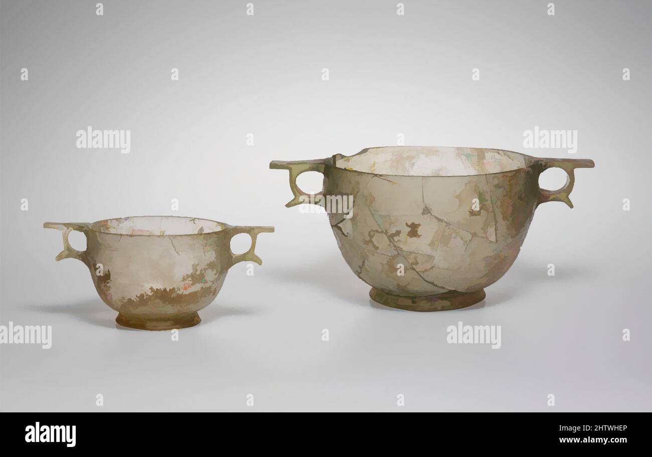 Art inspired by Glass skyphos (drinking cup), Hellenistic, late 3rd ...