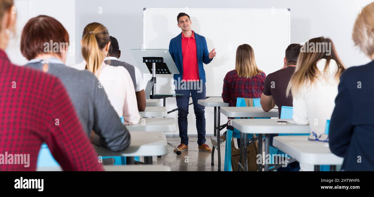 Lecturing process hi-res stock photography and images - Alamy