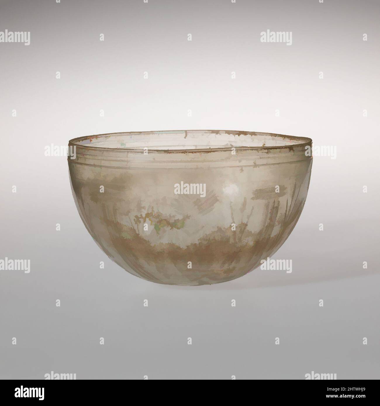 Art inspired by Glass bowl with cut decoration, Late Imperial, 4th ...