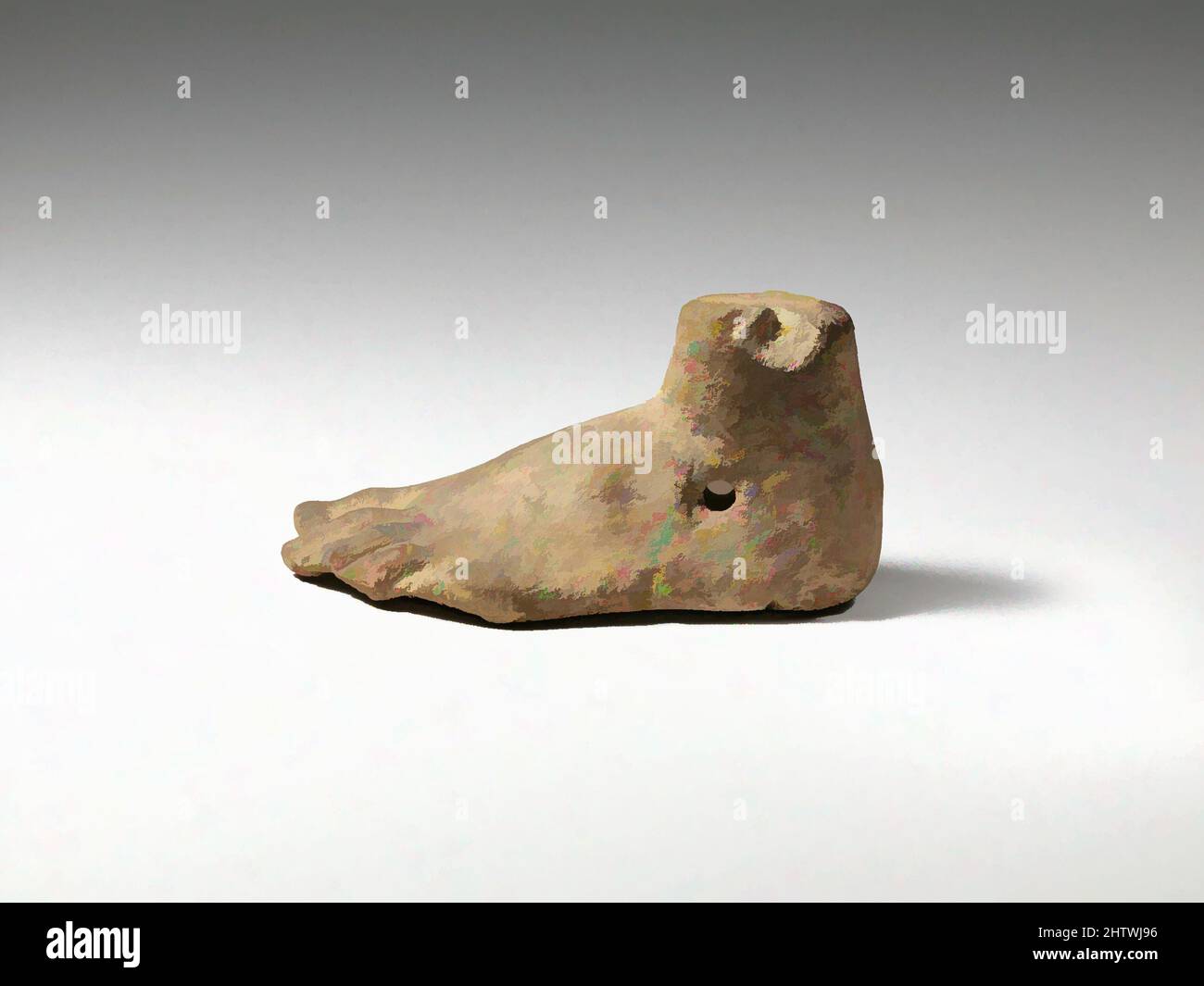 Art inspired by Limestone foot (left) with suspension hole, Roman ...