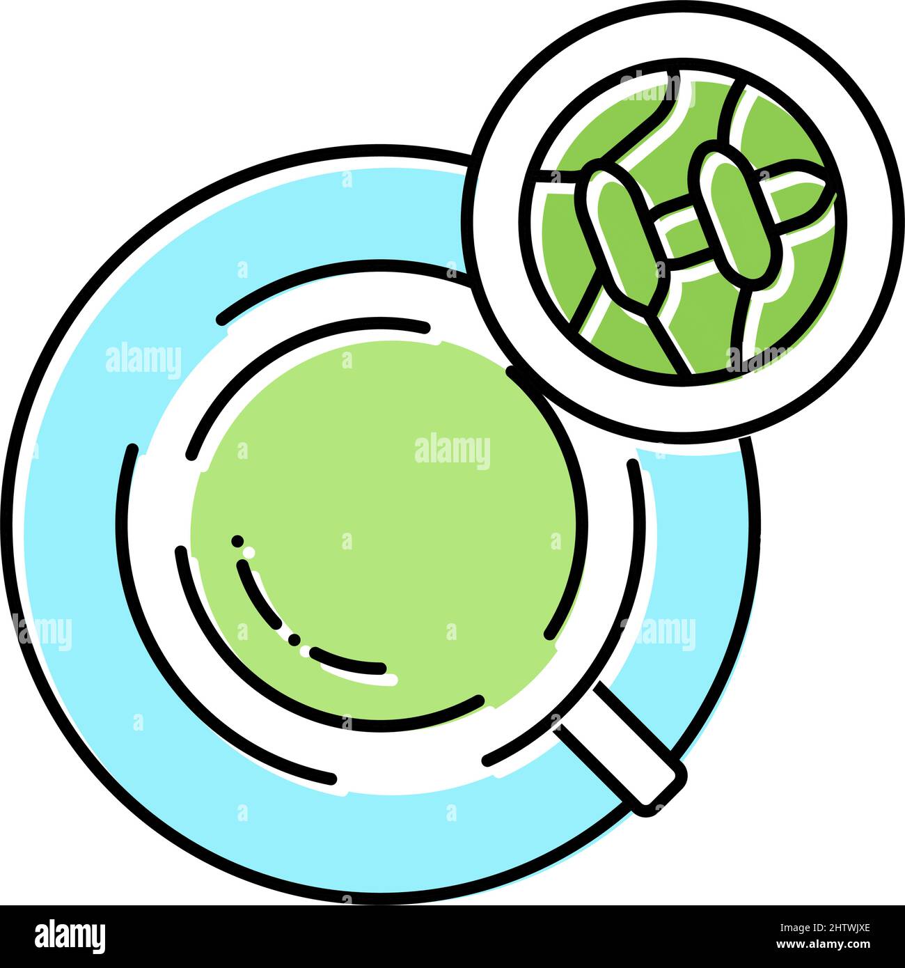 green tea color icon vector illustration Stock Vector Image & Art - Alamy