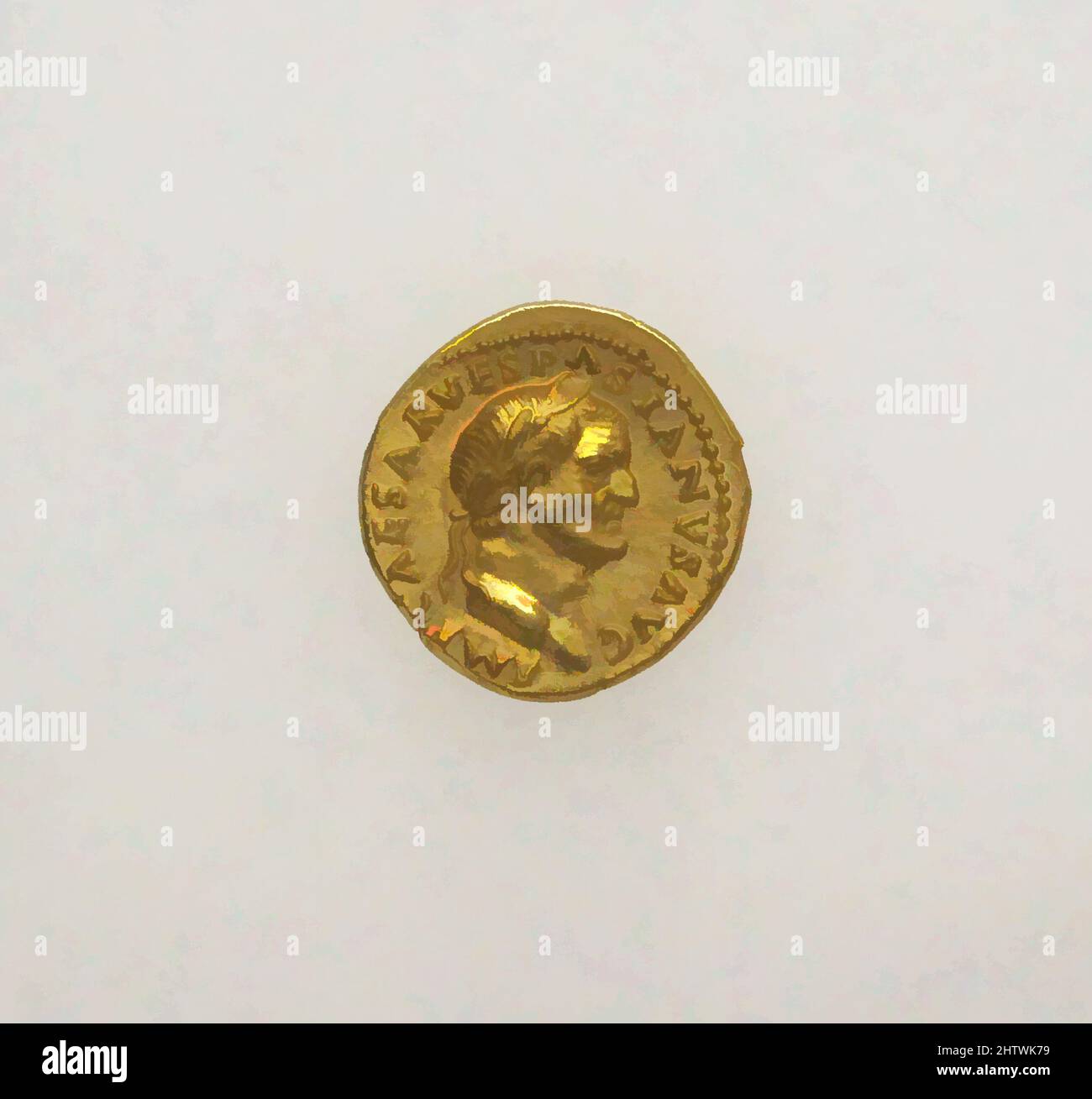 Art inspired by Gold aureus of Vespasian, Early Imperial, Flavian, A.D ...