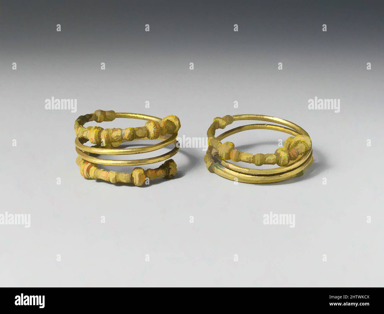 Art inspired by Bracelet spirals, pair, Archaic, 7th–6th century B.C ...