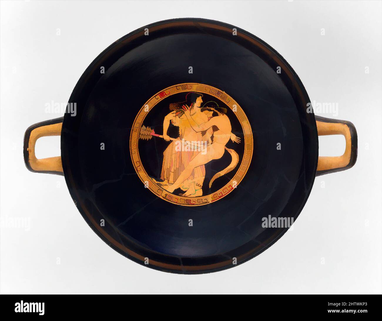 Art inspired by Terracotta kylix (drinking cup), Archaic, ca. 490–480 B ...