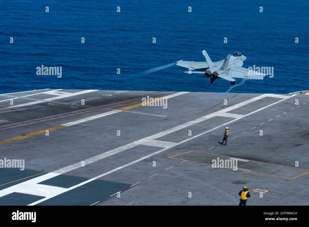 220301-N-XK462-1078 PACIFIC OCEAN (Mar. 1, 2022) An F/A-18F Super ...