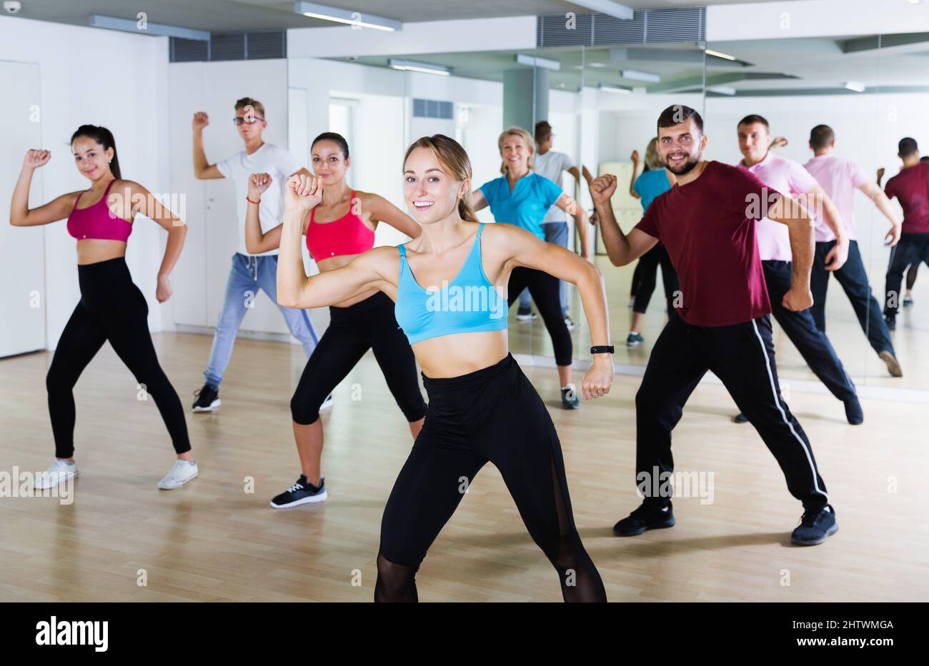 adults of different ages dancing at dance class Stock Photo - Alamy