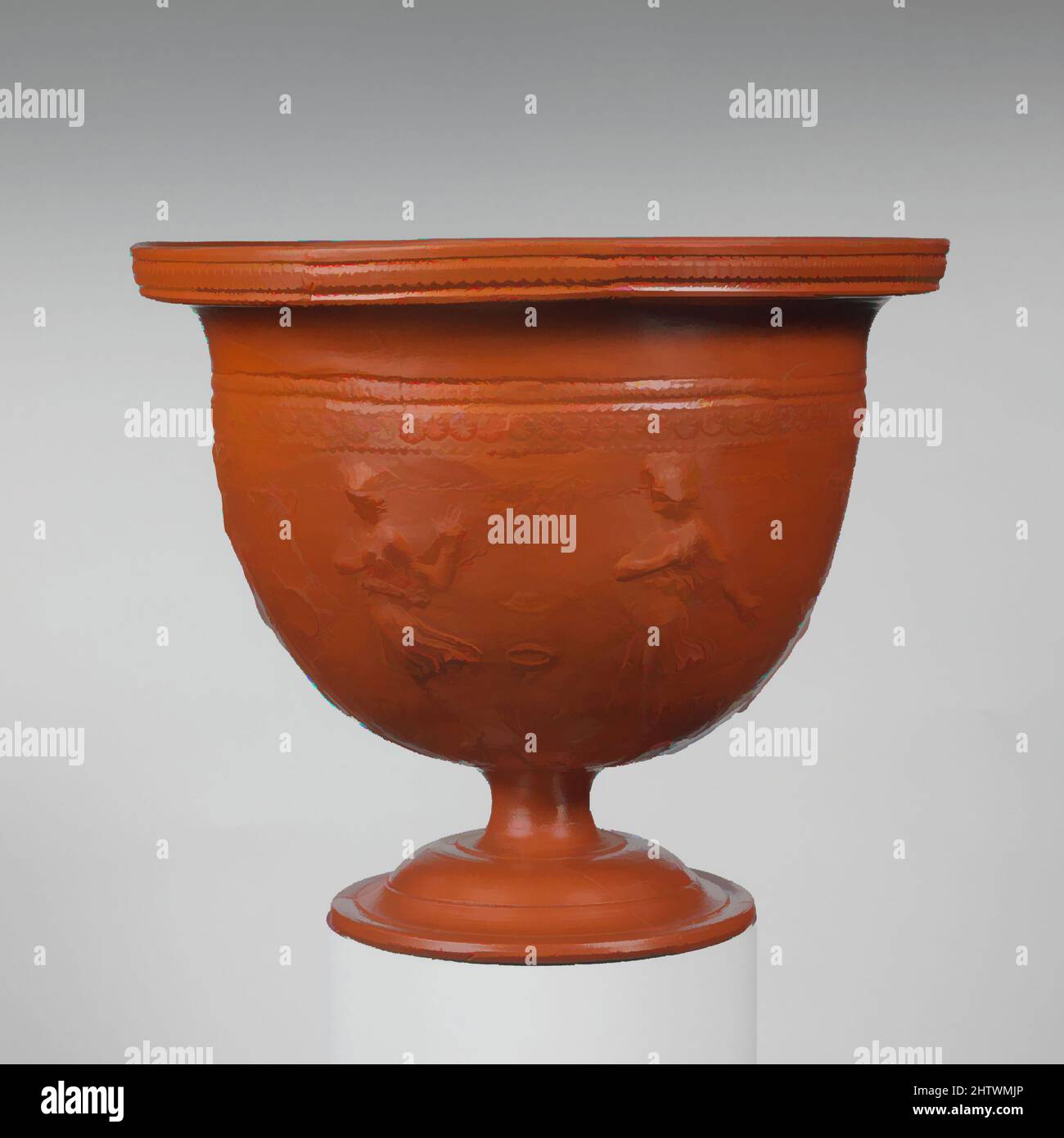 Art inspired by Terracotta bowl, Early Imperial, Augustan, ca. 10 B.C ...