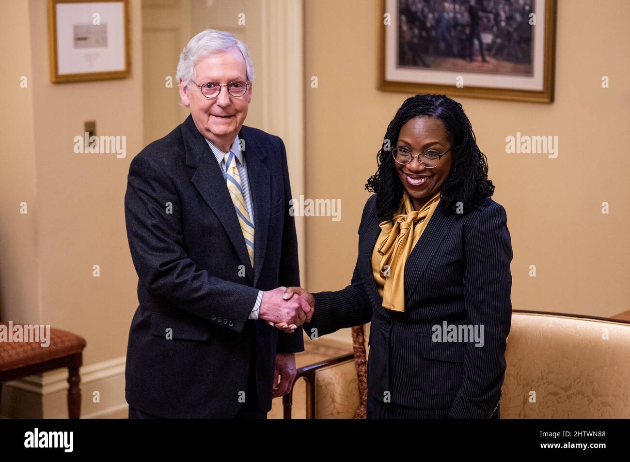 March 2, 2022 - Washington, DC, United States: Senate Minority Leader ...