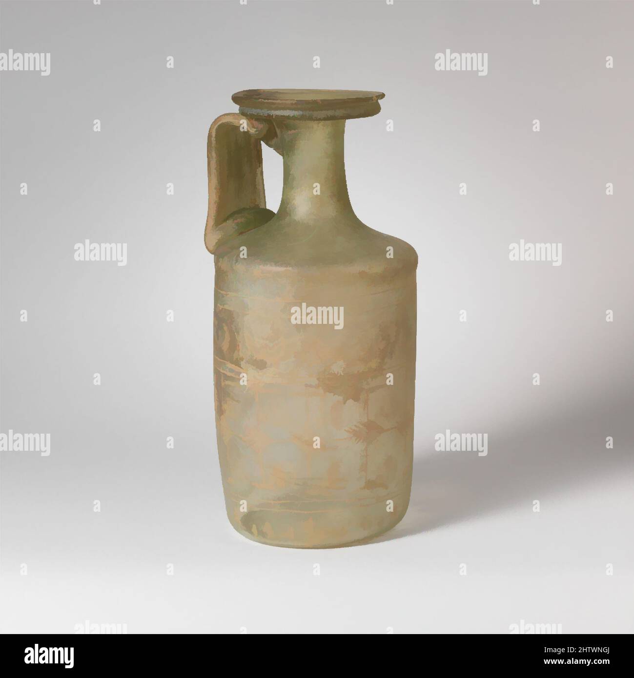 Art inspired by Glass cylindrical bottle, Late Imperial, 4th century A ...