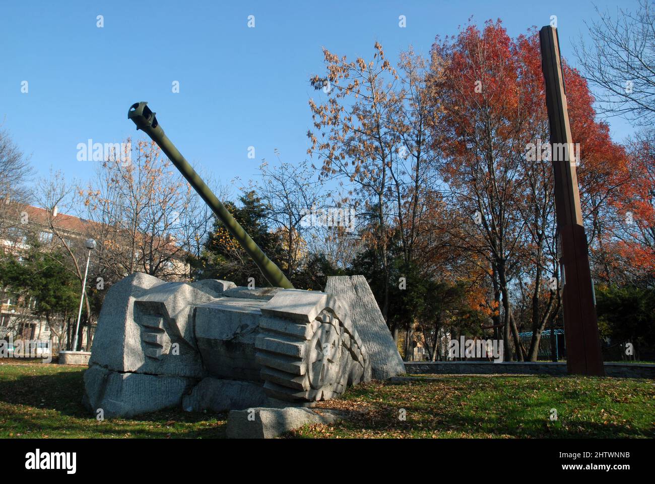 Historic military tank sculpture hi-res stock photography and images ...