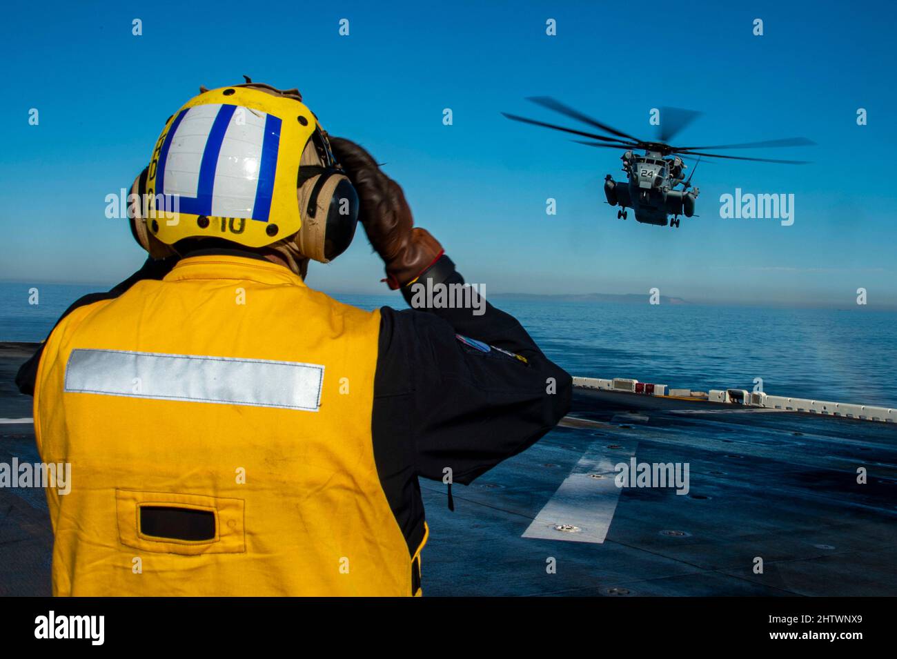 PACIFIC OCEAN (Feb. 28, 2022) Airman Hercules Soder, a native of ...