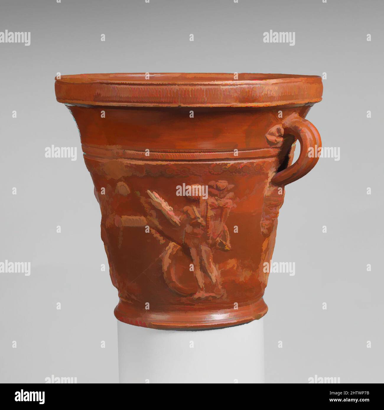 Art inspired by Terracotta modiolus (drinking cup), Early Imperial ...
