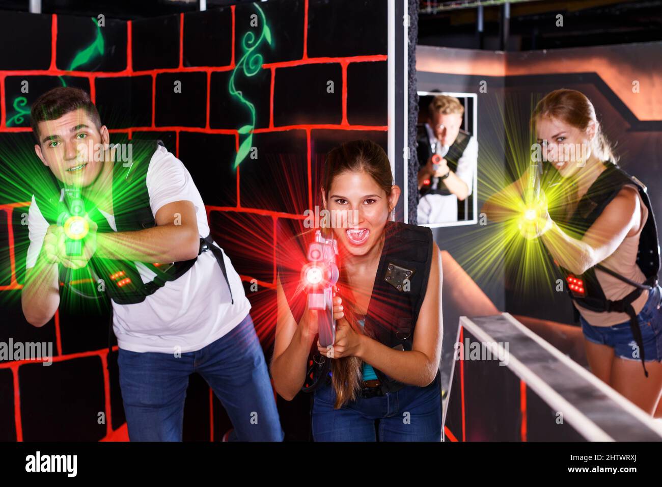 Laser tag team hi-res stock photography and images - Alamy
