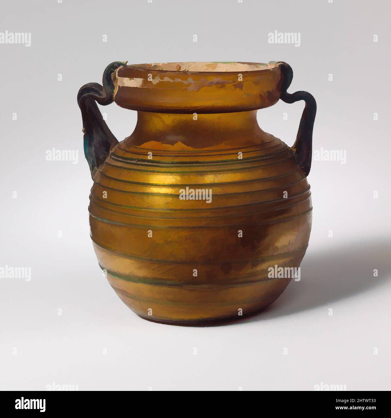 Art inspired by Glass jar, Late Imperial, 4th century A.D., Roman ...