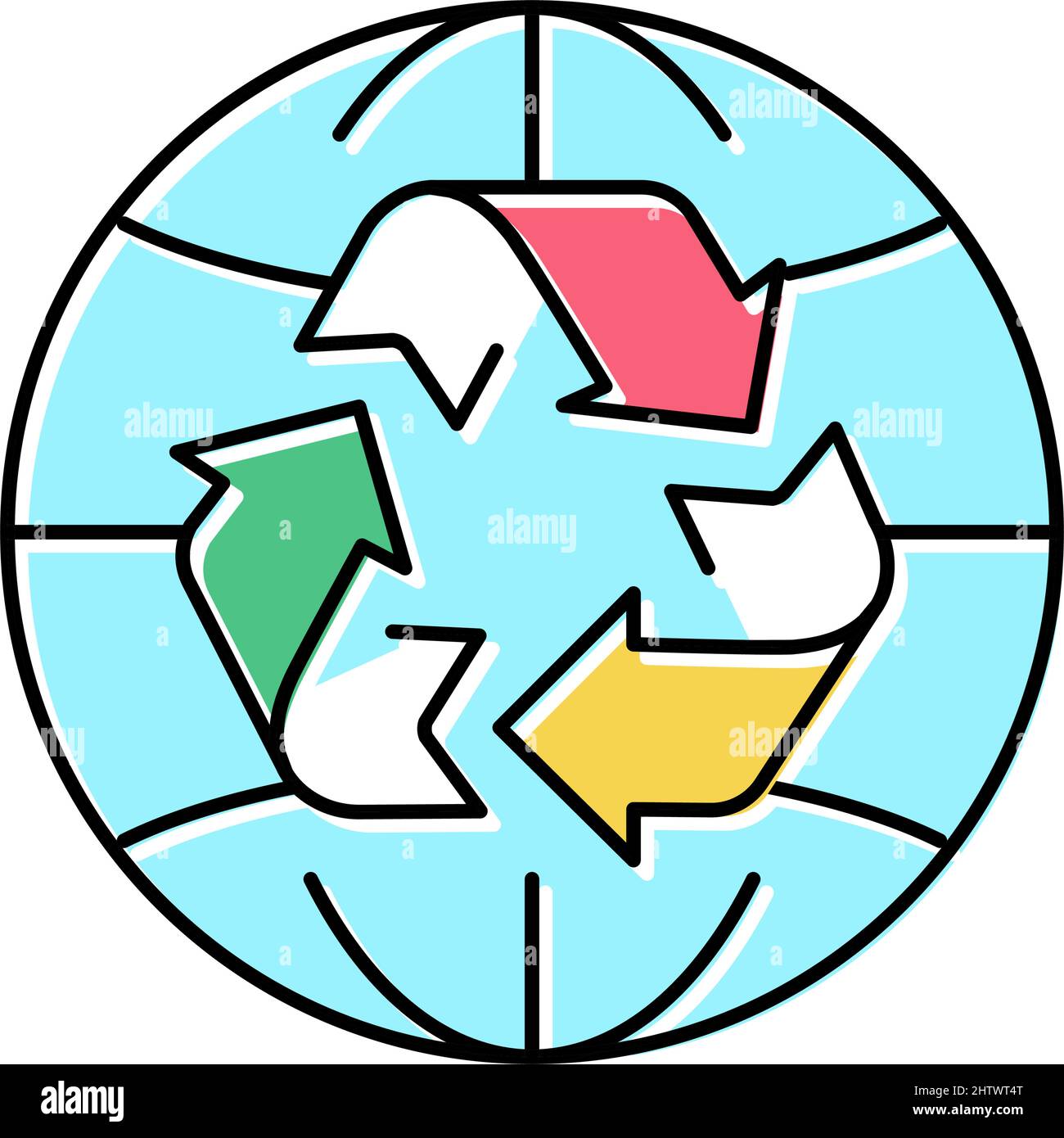 environment ecosystem color icon vector illustration Stock Vector Image ...