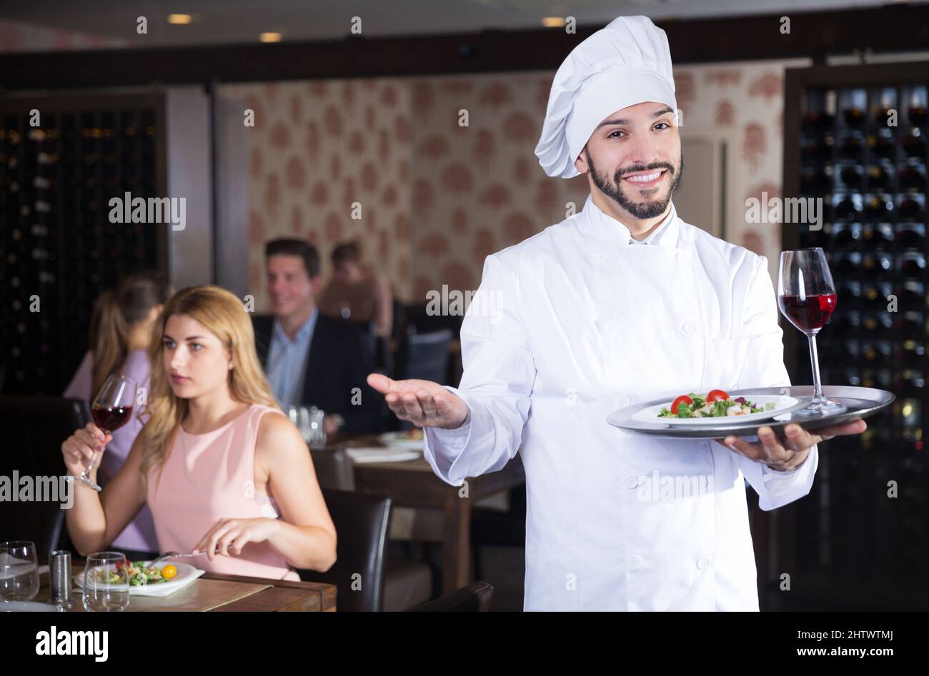 Chef serving dishes hi-res stock photography and images - Alamy