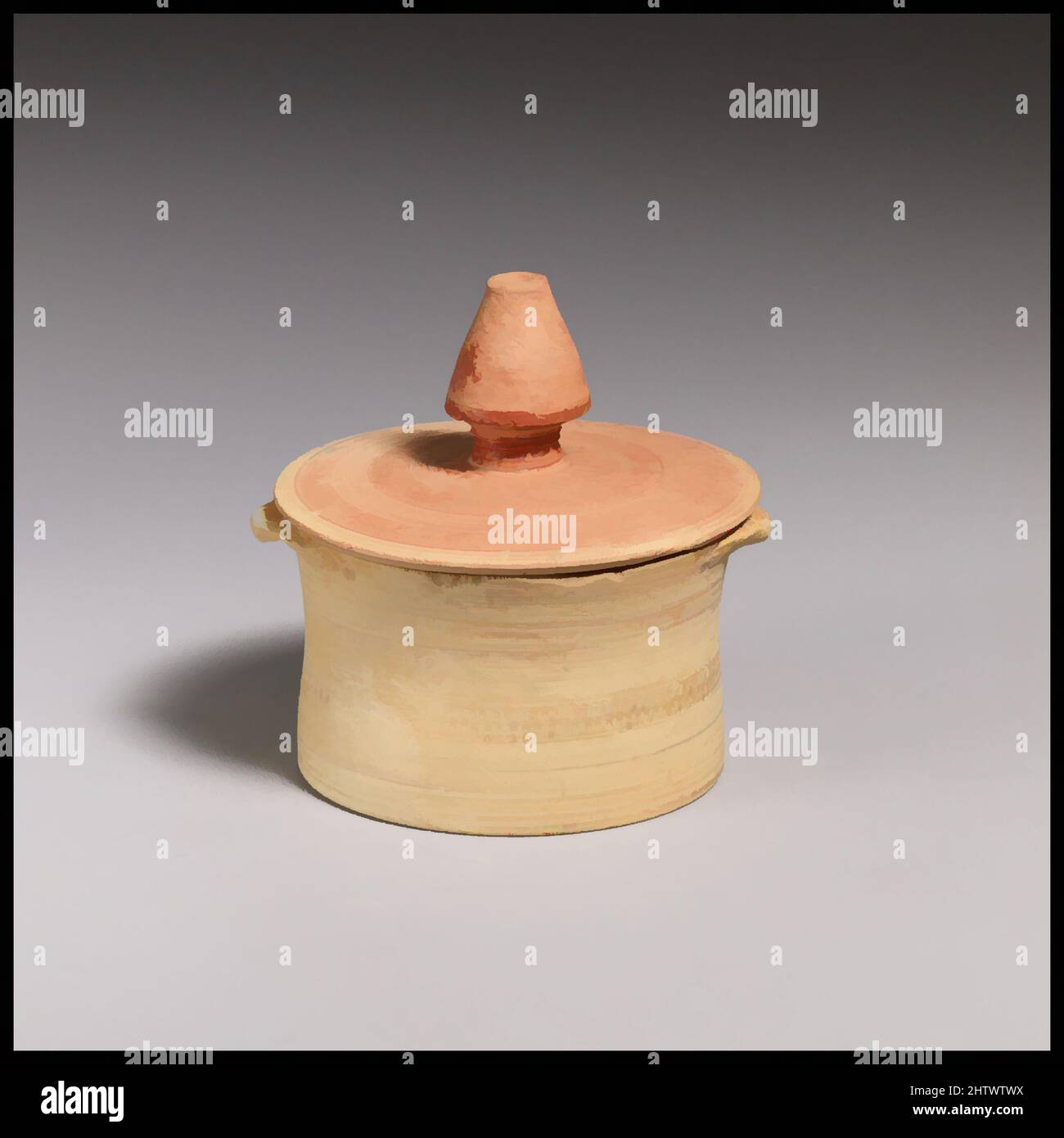 Art inspired by Terracotta pyxis (box), Protocorinthian, 7th century B ...